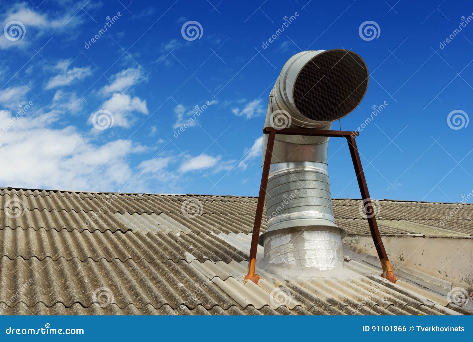 Old Chimney On A Roof Royalty-Free Stock Photography | CartoonDealer ...