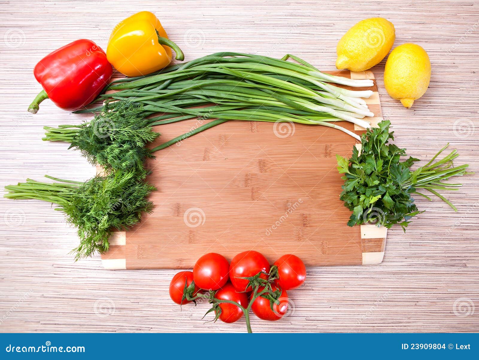 Kitchen Chopping Board with Vegetables Stock Photo - Image of ...