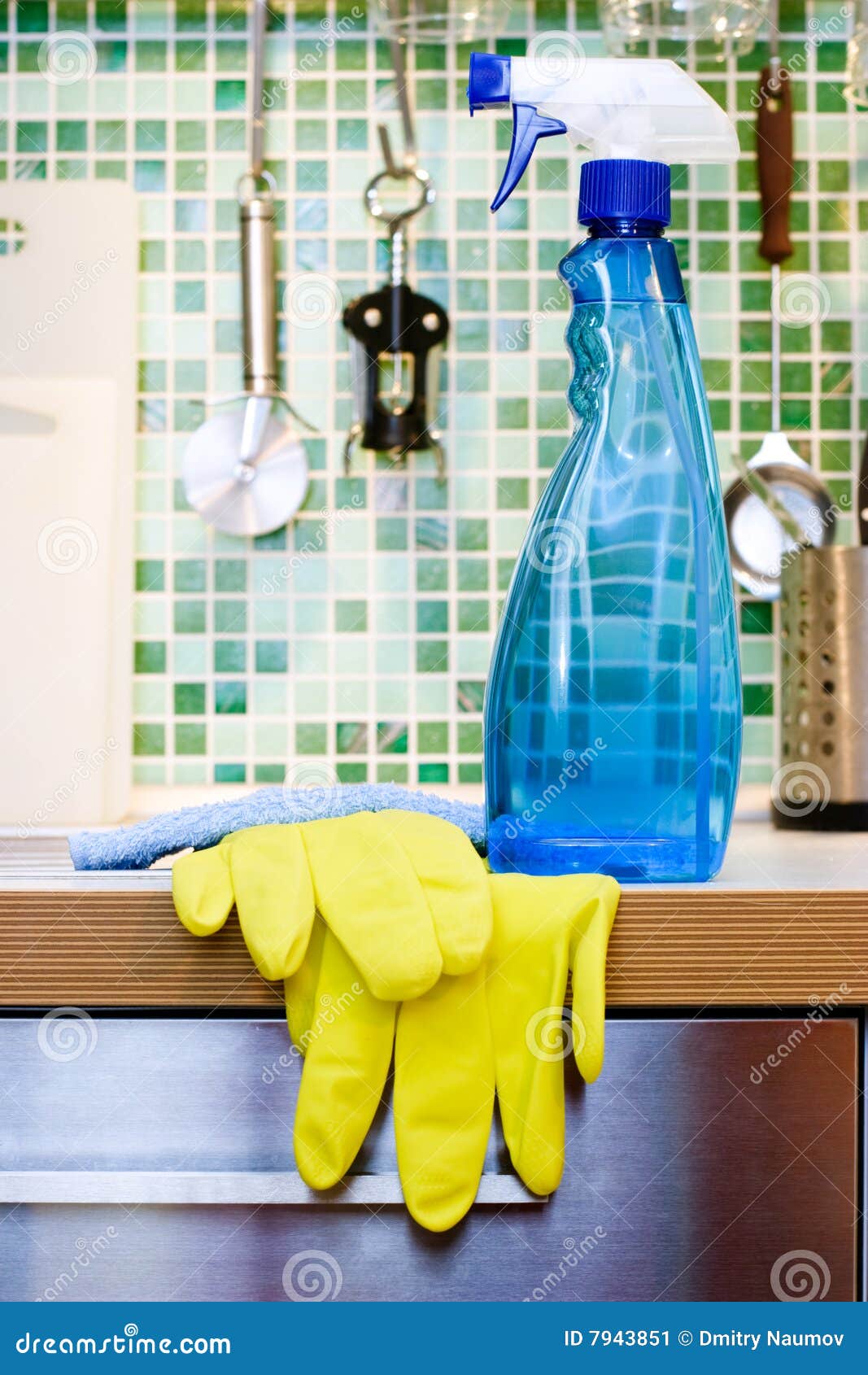 Kitchen cleaning stock image. Image of cleaner, background - 7943851