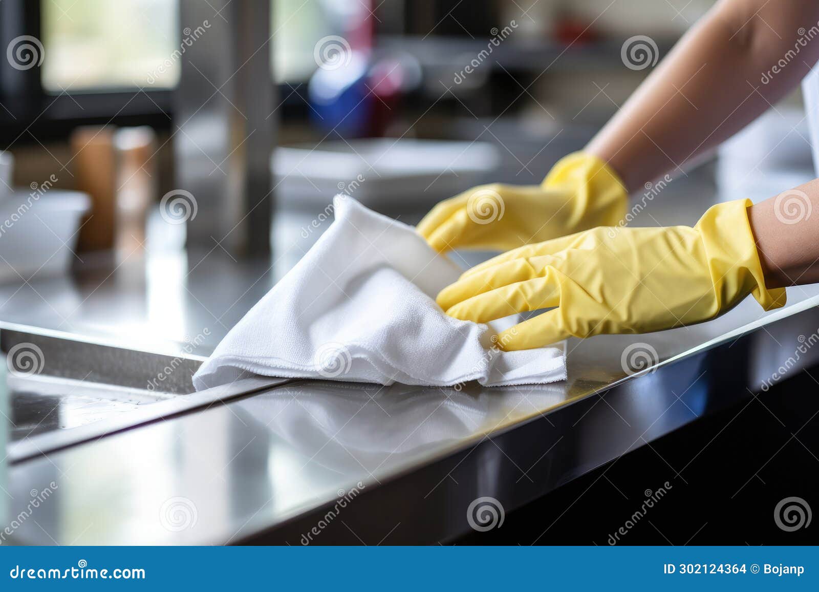 Kitchen Cleaning Routine in Full Swing. AI Generative Stock ...