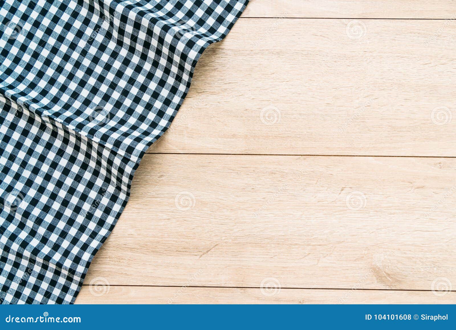 Kitchen Cloth on Wood Table Stock Photo - Image of texture, backdrop ...