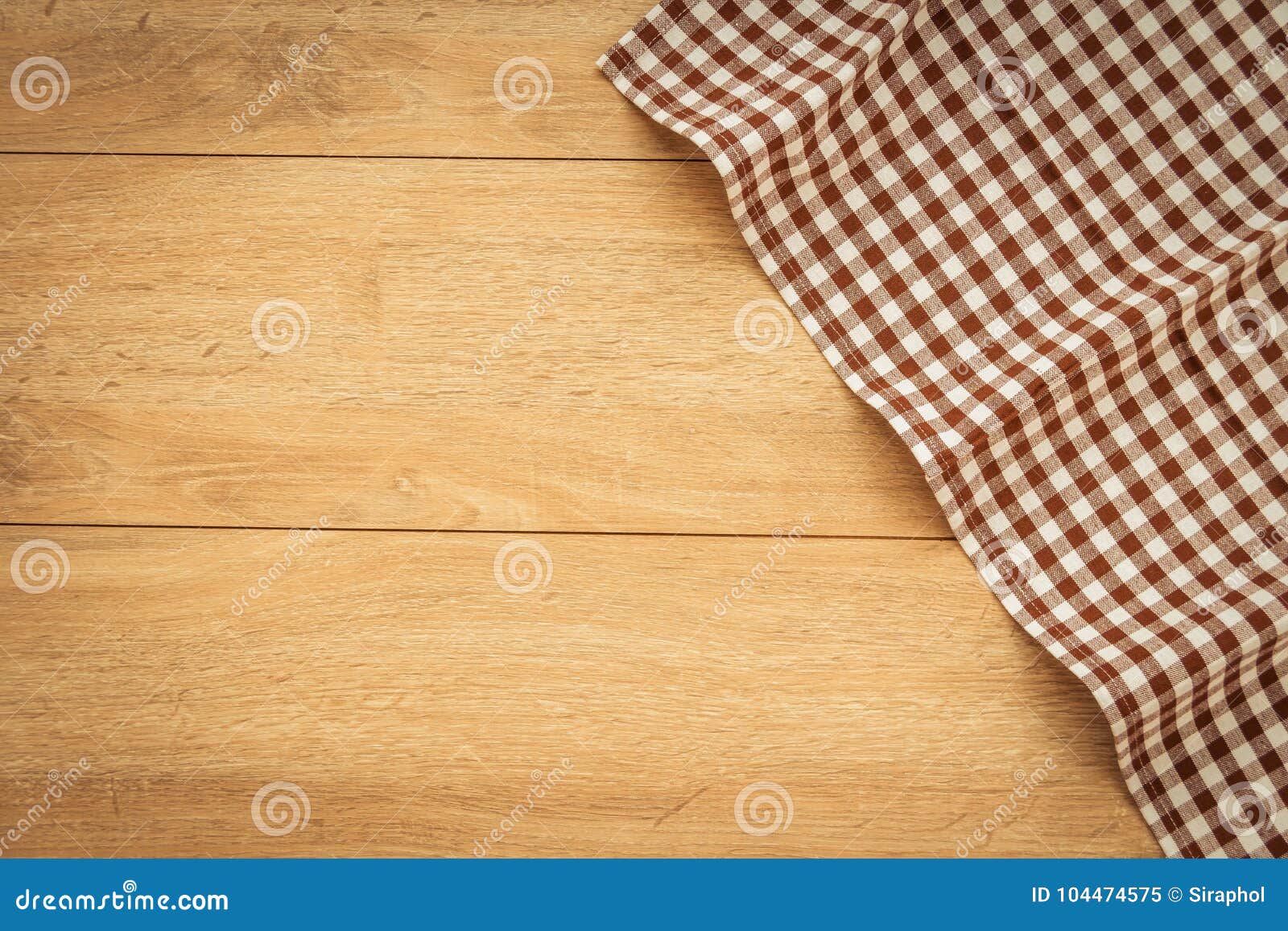 Kitchen Cloth on Wood Table Stock Image - Image of kitchen, wooden ...