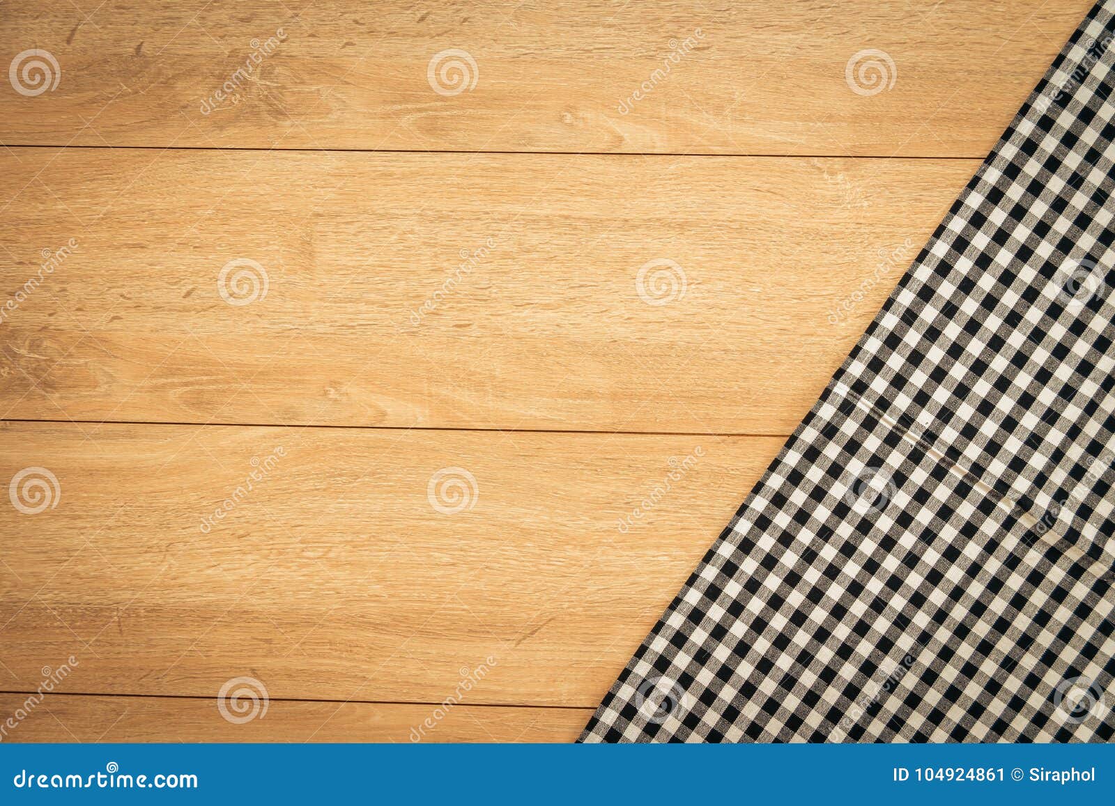 Kitchen Cloth on Wood Table Stock Image - Image of texture, empty ...