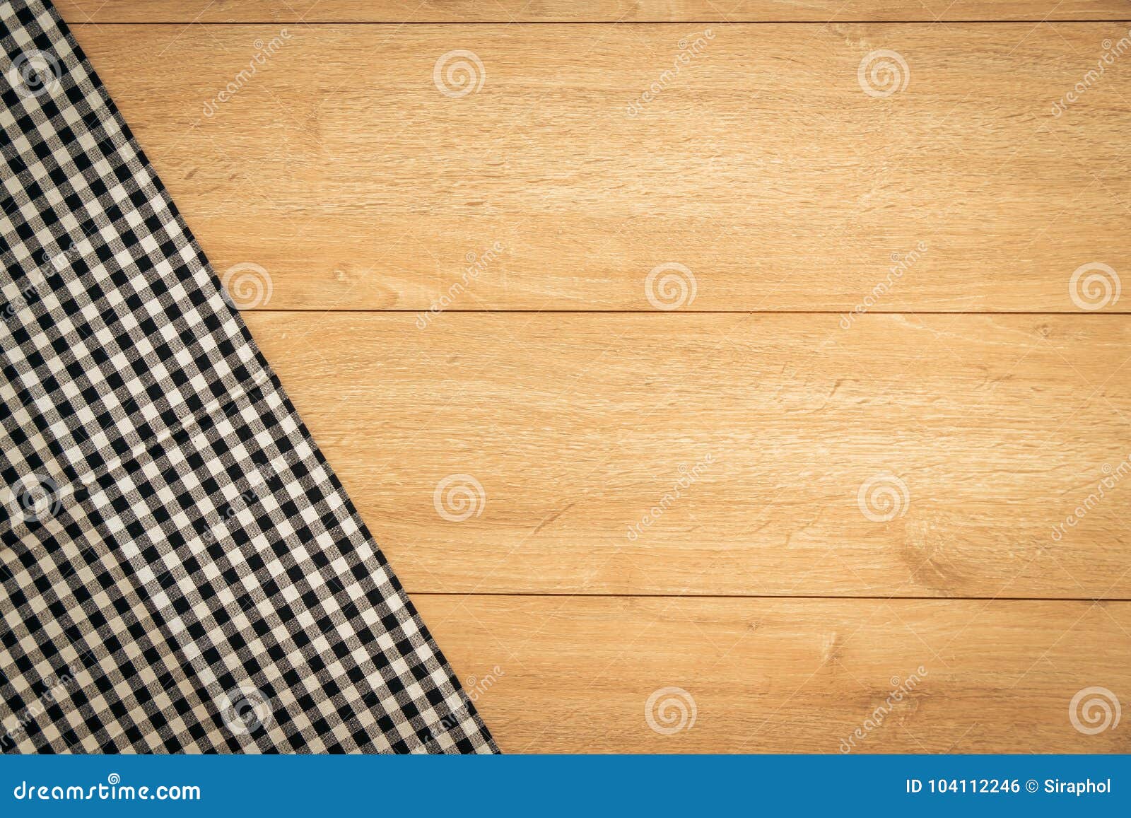 Kitchen Cloth on Wood Table Stock Photo - Image of cloth, restaurant ...