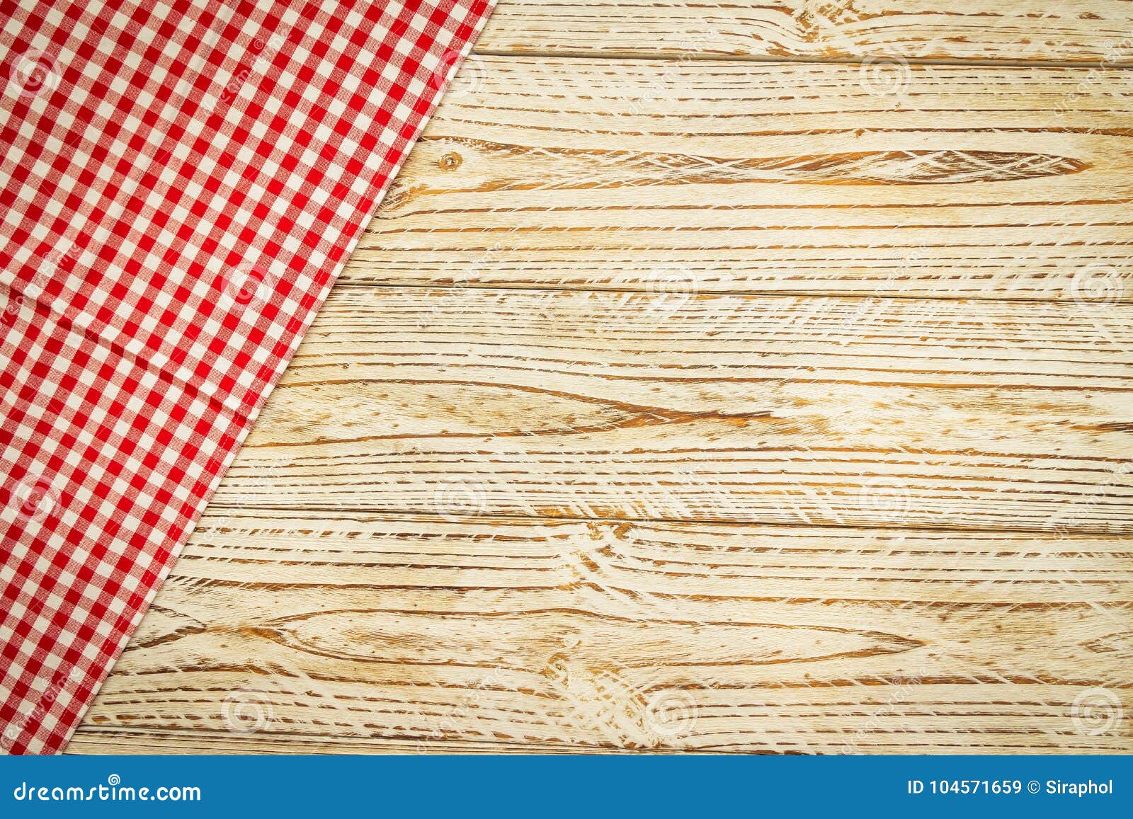 Kitchen Cloth on Wood Table Stock Image - Image of textile, cloth ...