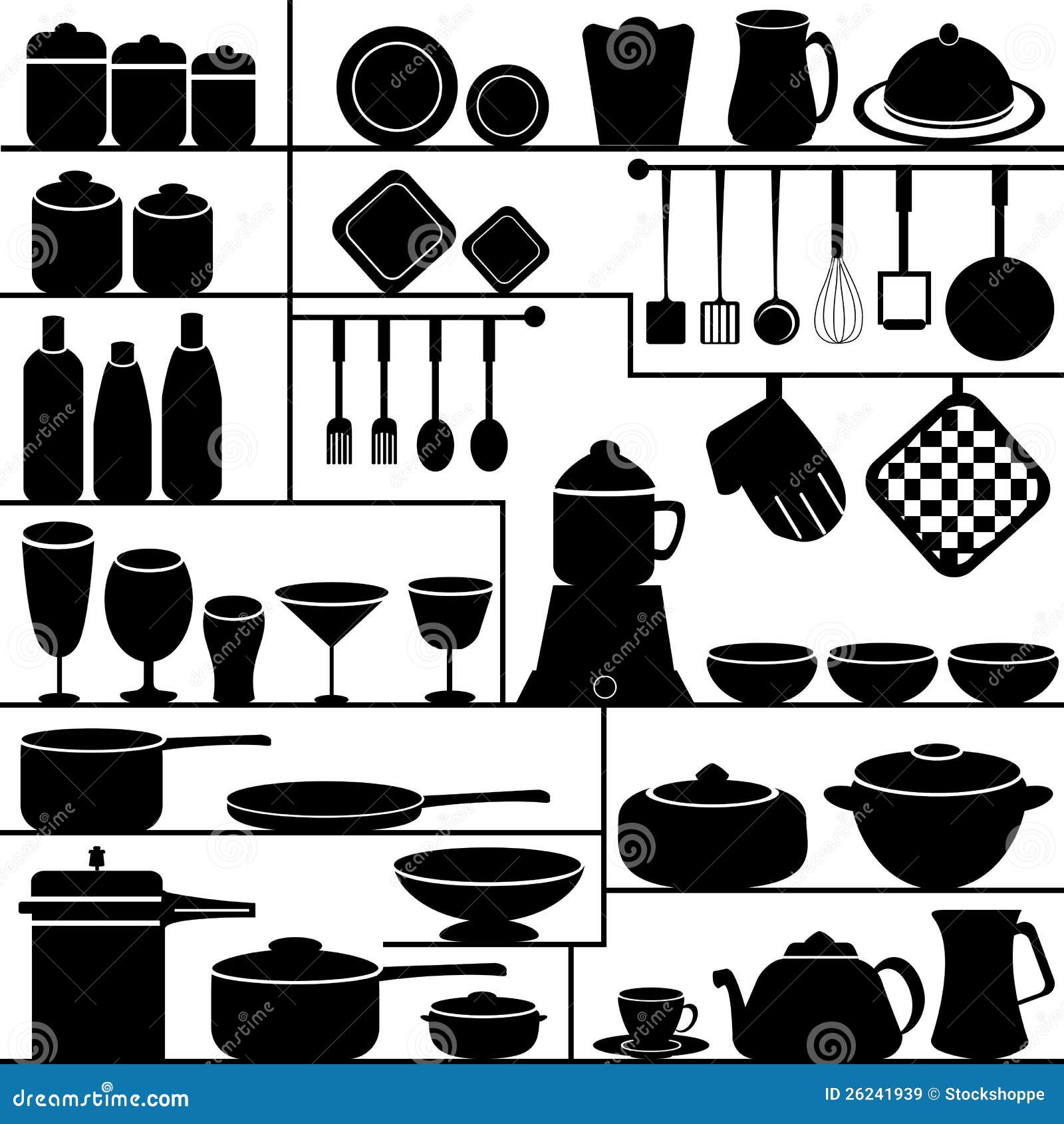 Kitchen Collection stock vector. Illustration of cook - 26241939