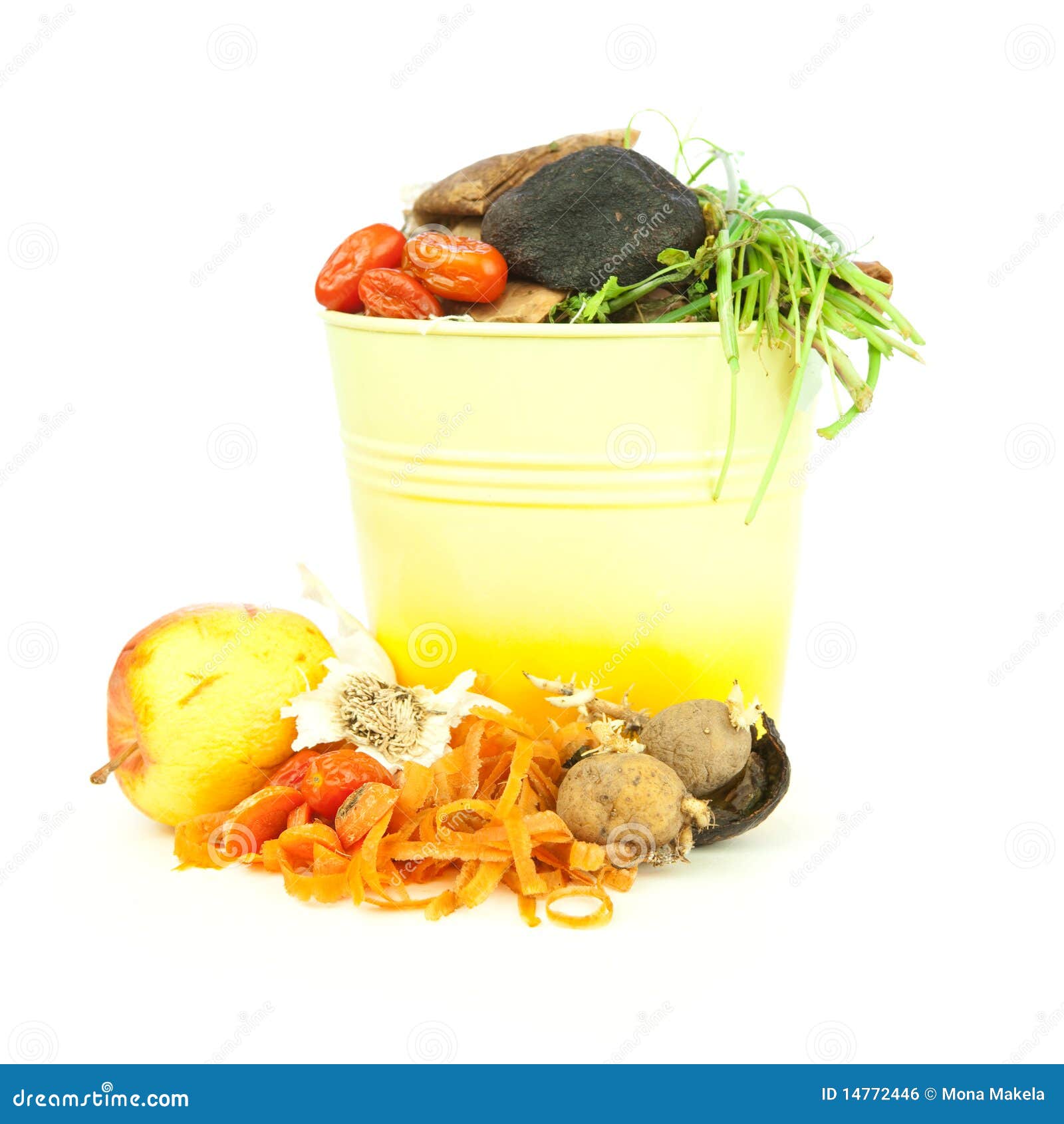Kitchen compost bucket stock photo. Image of biodynamic - 14772446