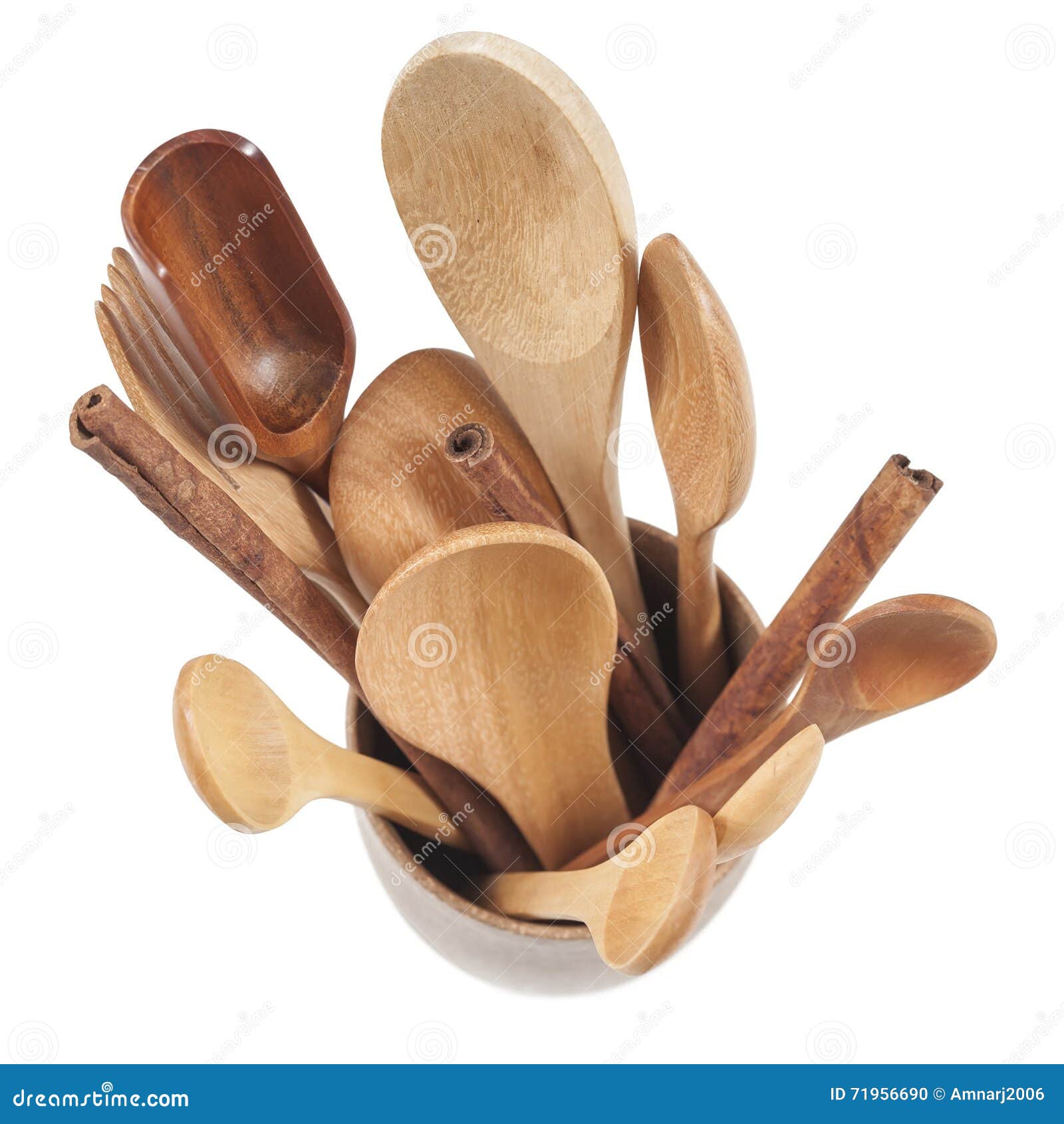Kitchen Cooking Utensils in Ceramic Storage Stock Photo - Image of ...