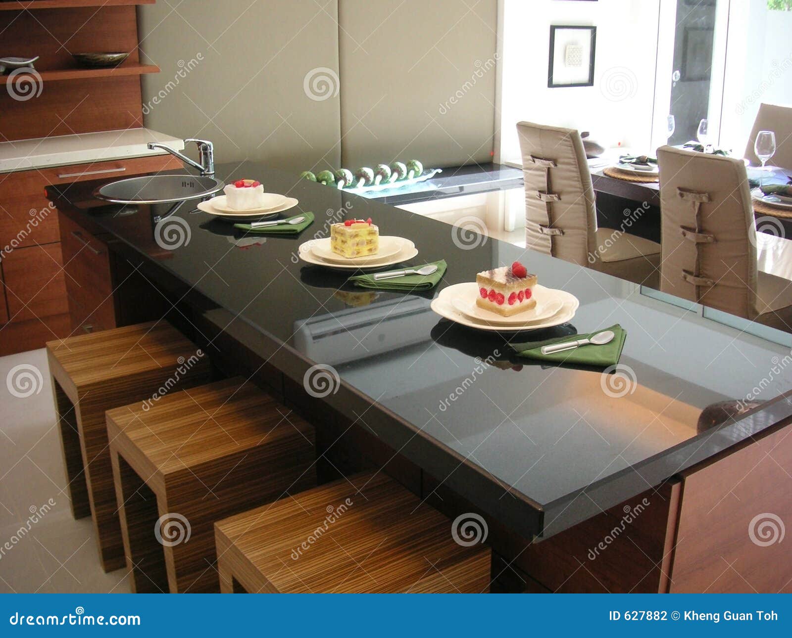 Kitchen counter stock photo. Image of modern, decor, cooking - 627882