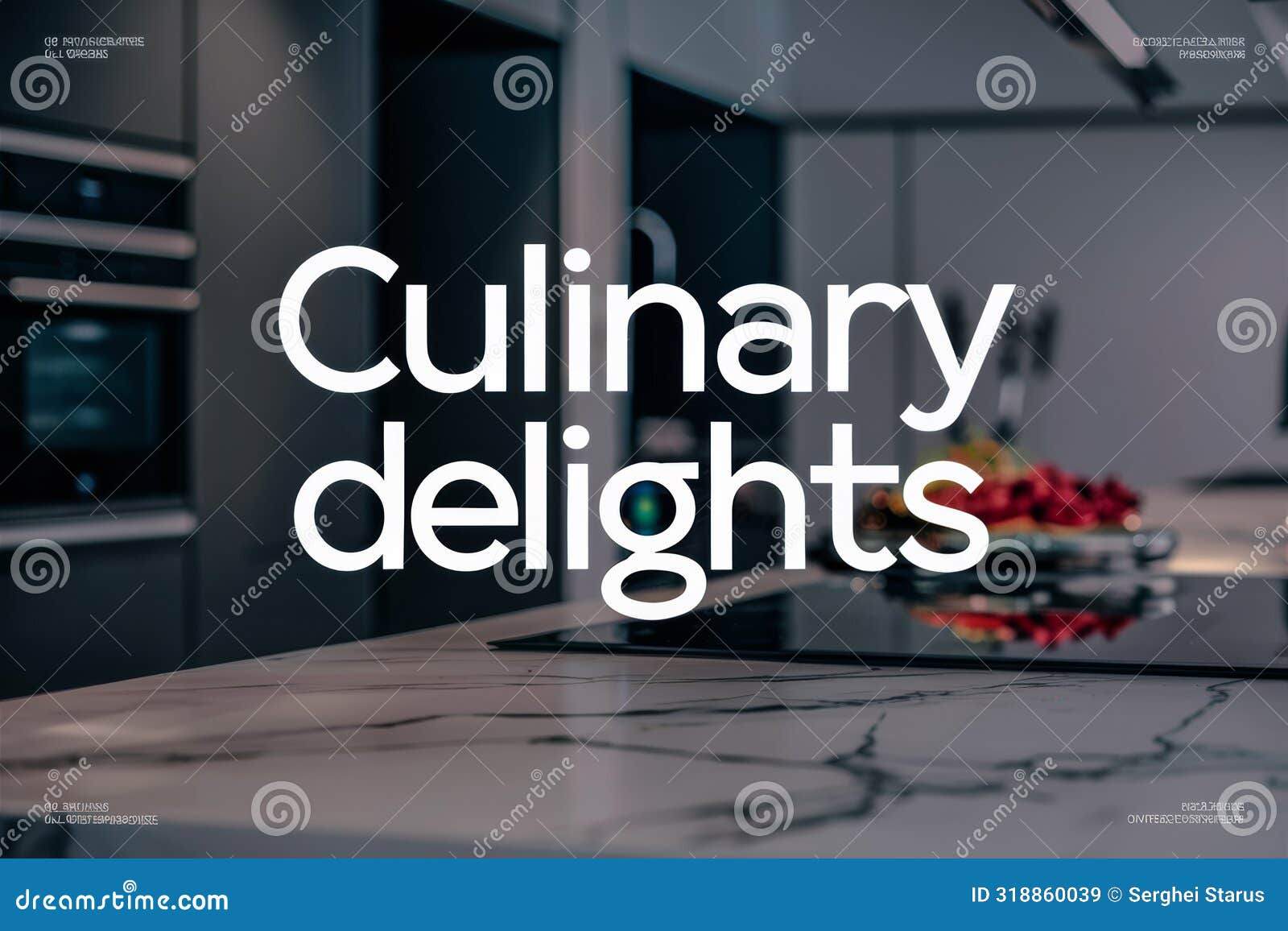 A Kitchen Counter with a Bowl of Fruit on it and the Words Culinary ...