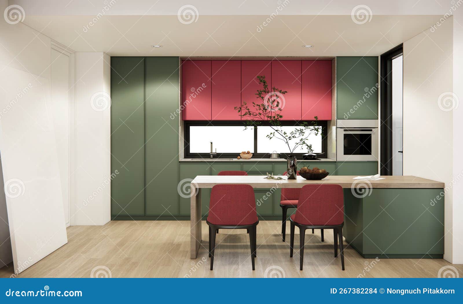 Kitchen Counter Interior Design and Decoration Withh Built in Counter ...