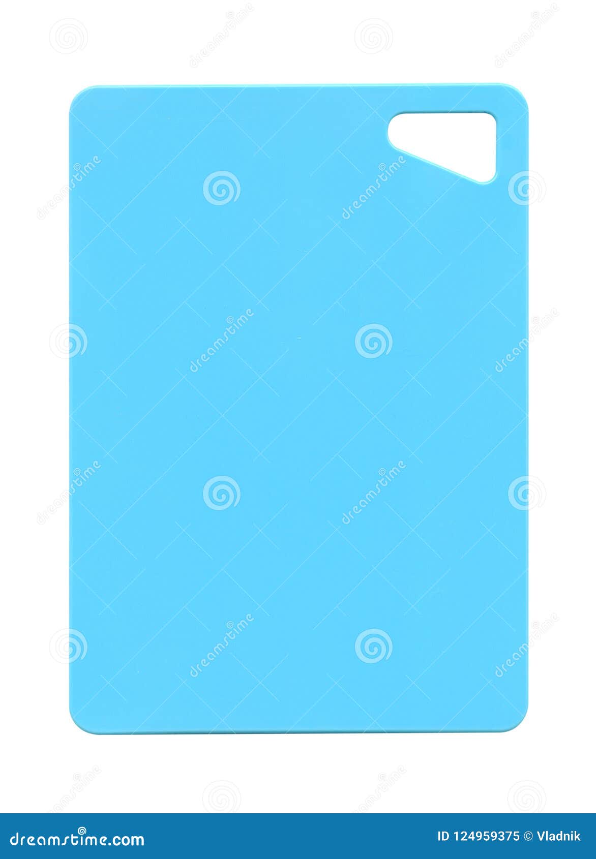 Kitchen Cutting Board of Blue Plastic Stock Image - Image of white ...