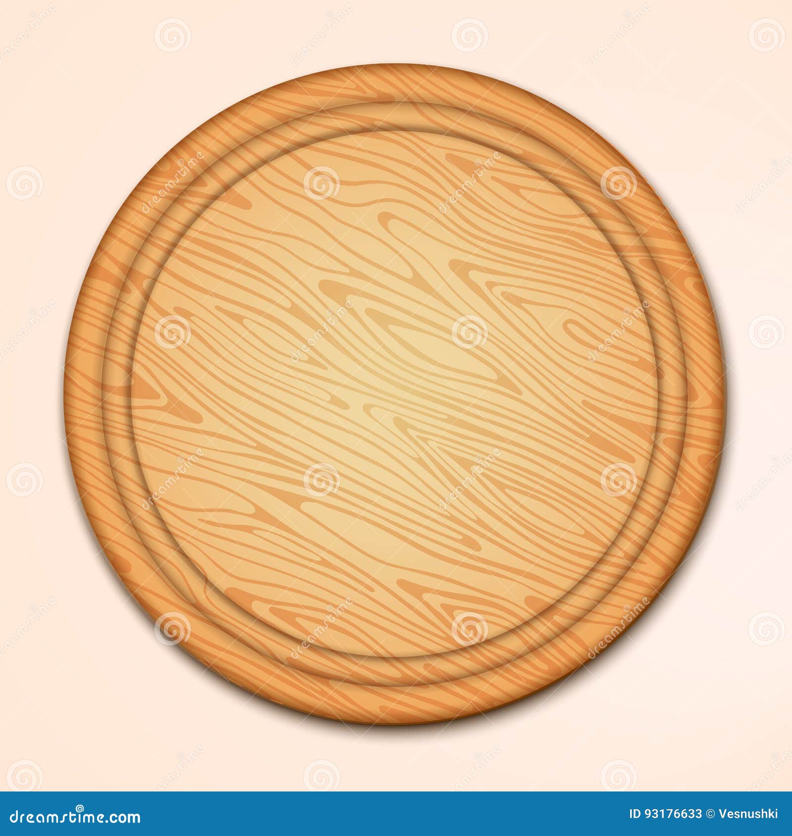 Kitchen Cutting Board Wood Texture Board Illustration Stock Vector ...