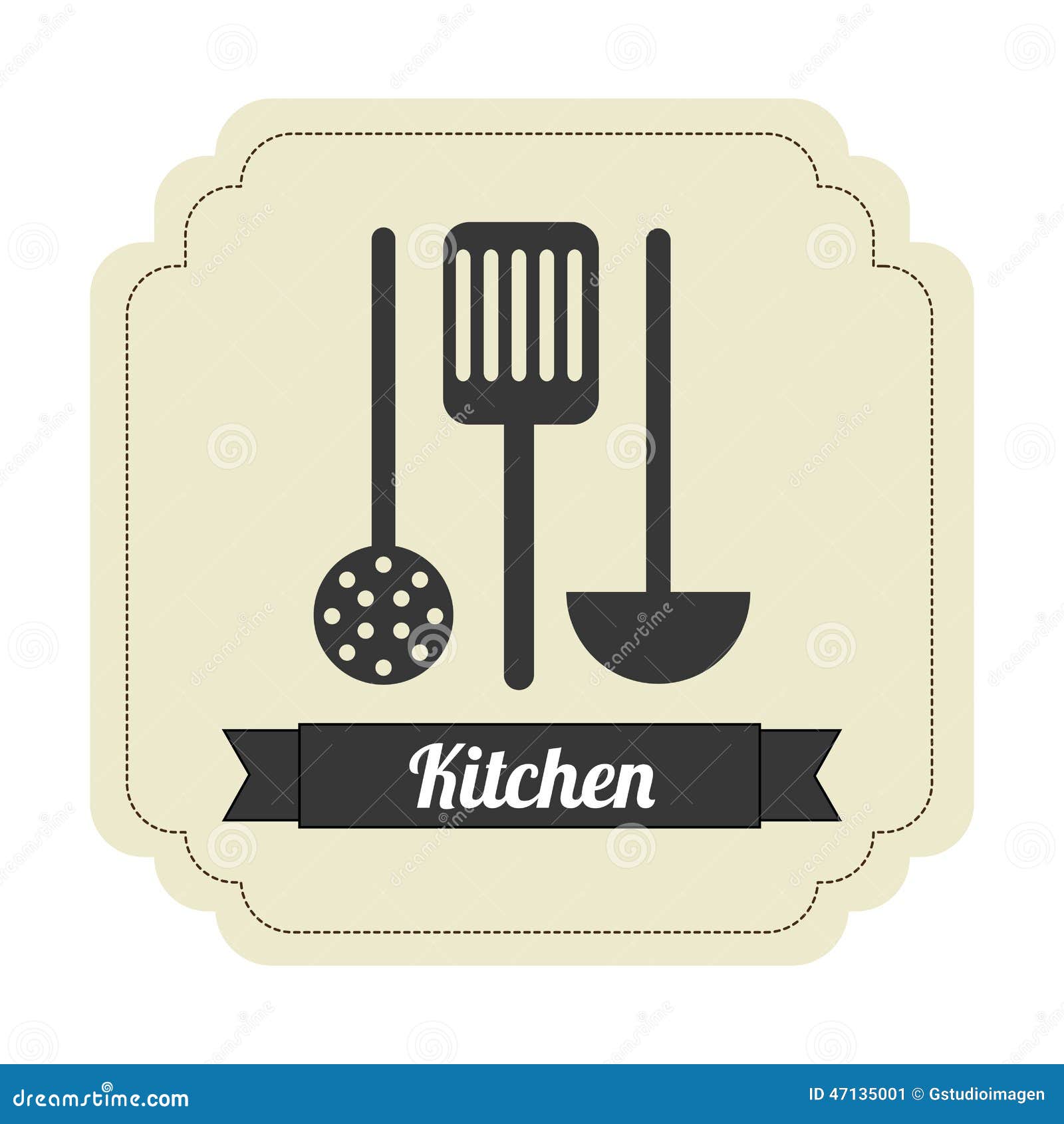 Kitchen design stock vector. Illustration of chef, cutting - 47135001