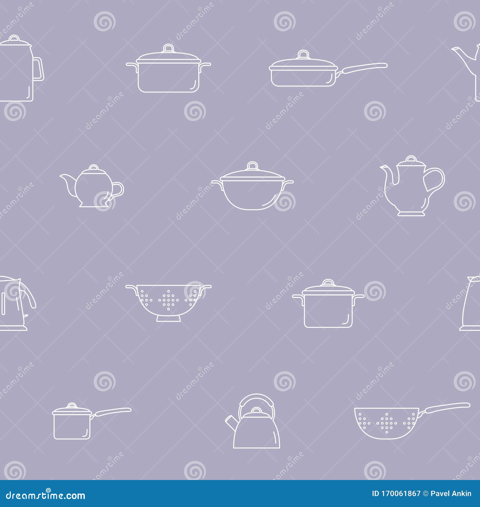 Kitchen Dinnerware Background 06 Stock Vector - Illustration of fork ...