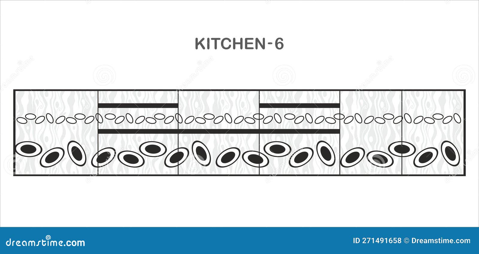 Kitchen Drawer Glass Partition Design and MDF Cutting Vector Stock ...