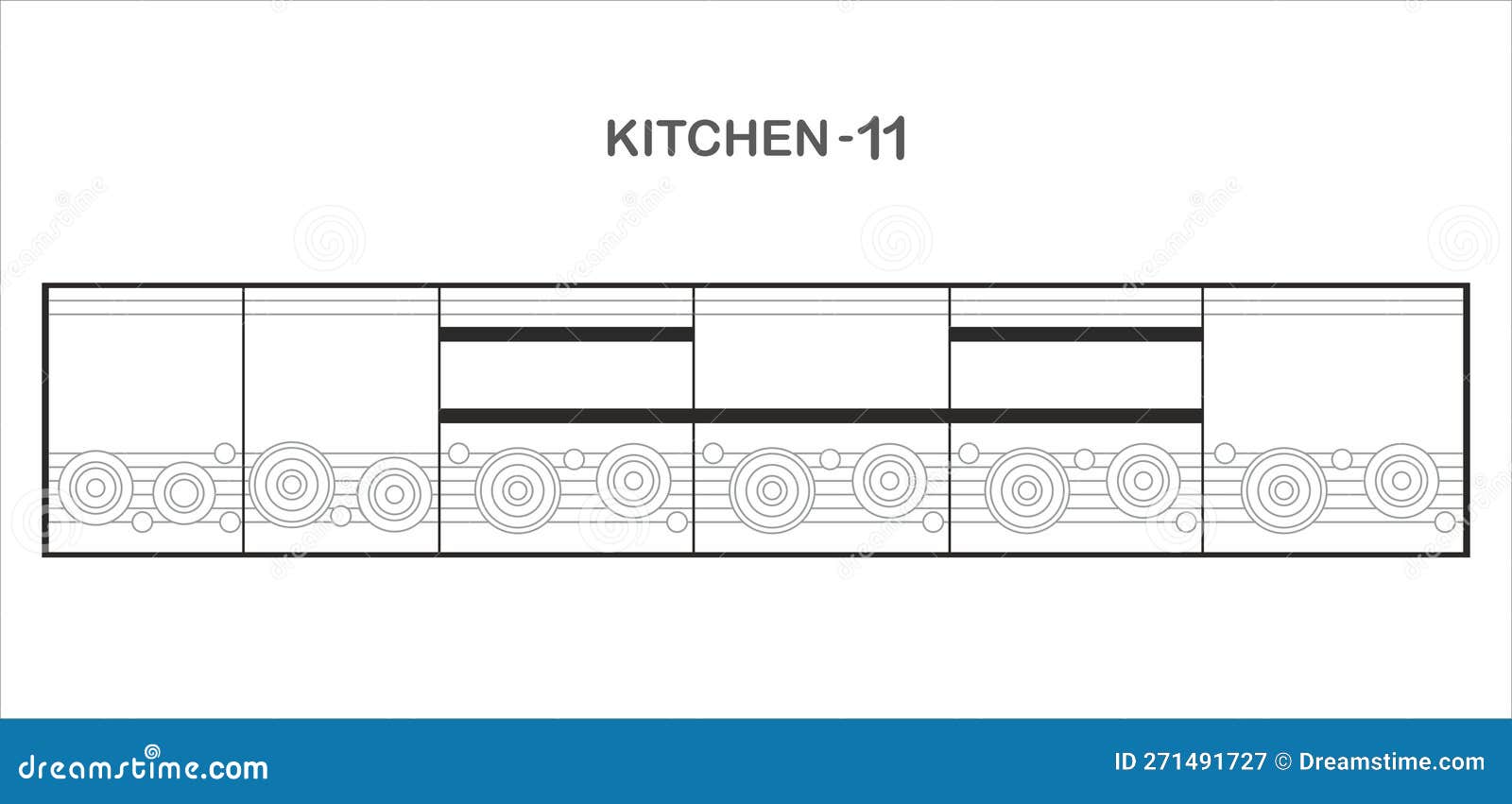 Kitchen Drawer Glass Partition Design and MDF Cutting Vector Stock ...