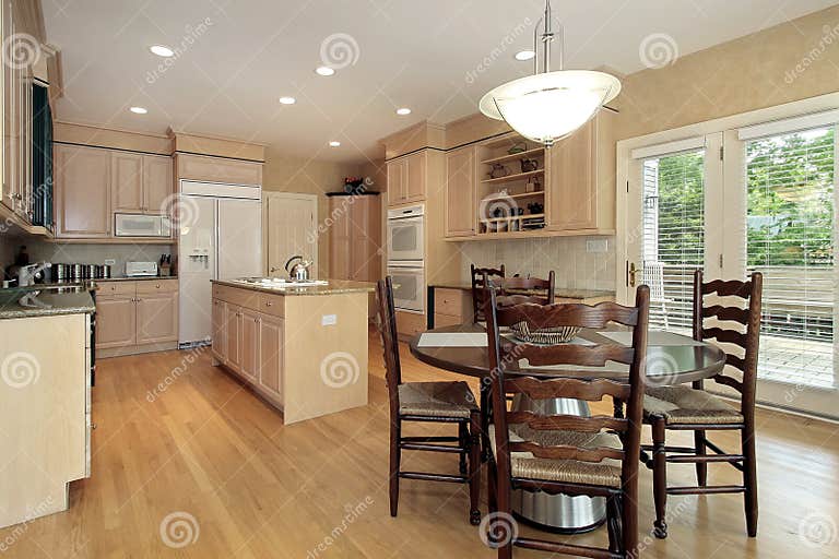 Kitchen with eating area stock image. Image of architecture - 12656959