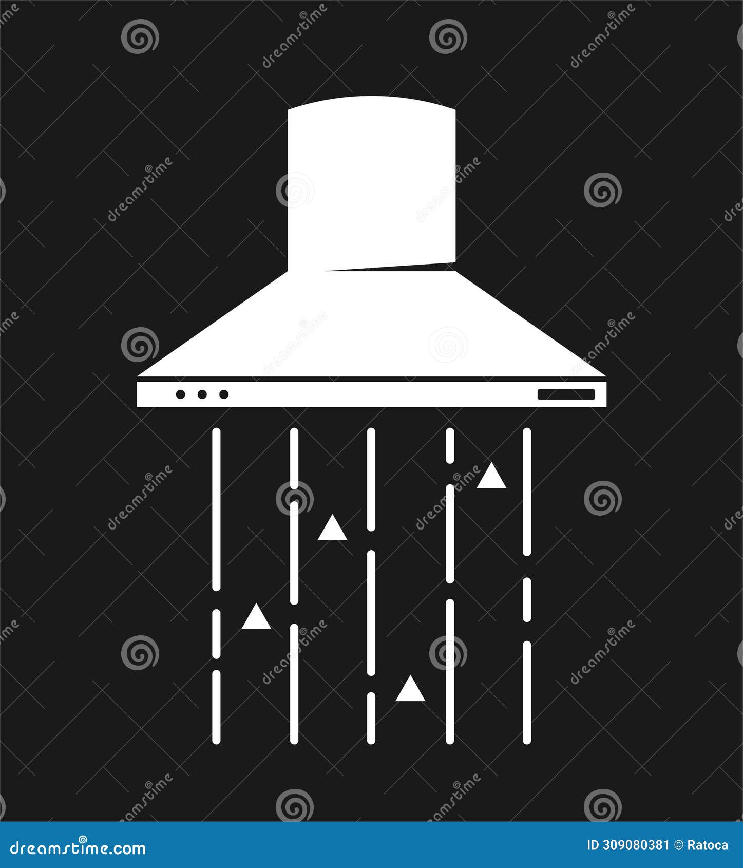 Kitchen extractor icon stock vector. Illustration of sign - 309080381