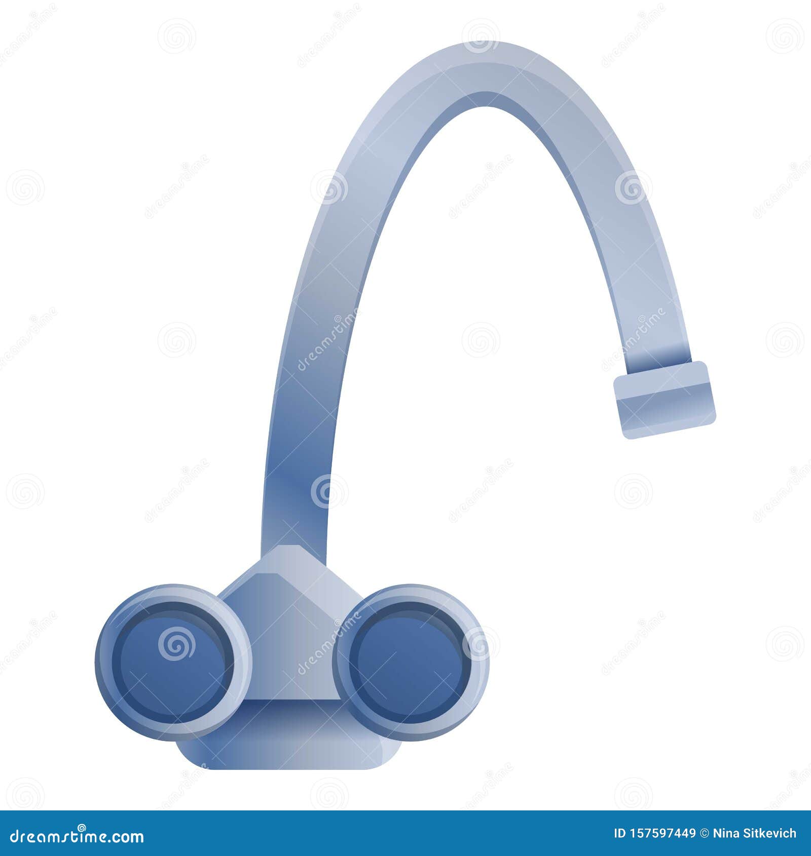 Kitchen Faucet Icon, Cartoon Style Stock Vector - Illustration of ...