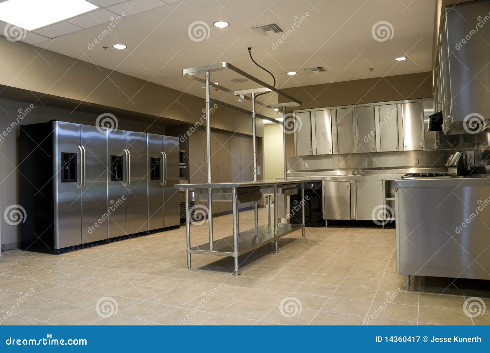 Kitchen in Fire Station stock image. Image of fire, stainless - 14360417