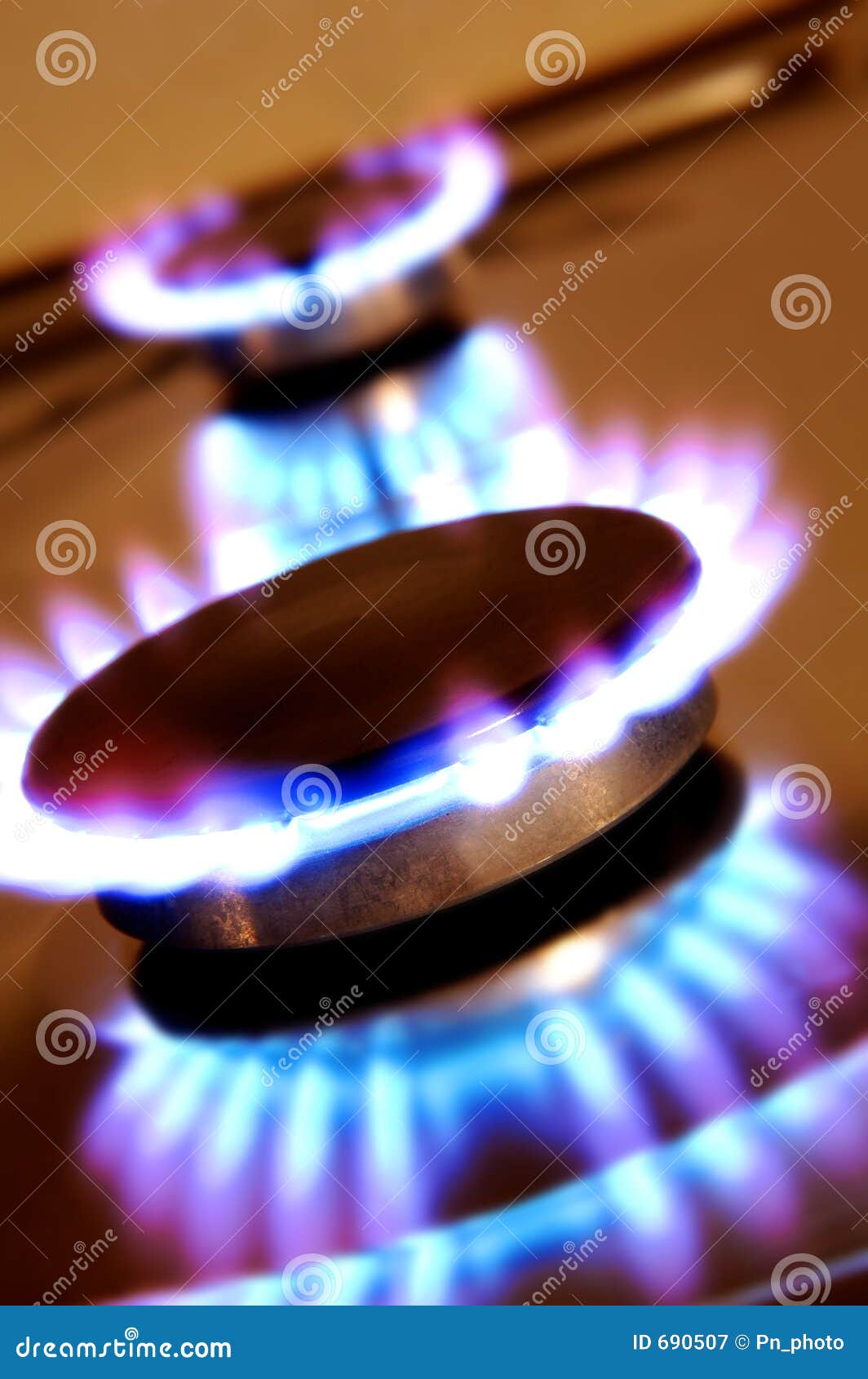 Kitchen flames stock image. Image of burners, petroleum - 690507