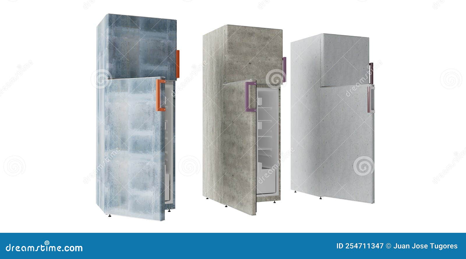 Kitchen Furniture Concept, Refrigerator Stock Illustration ...