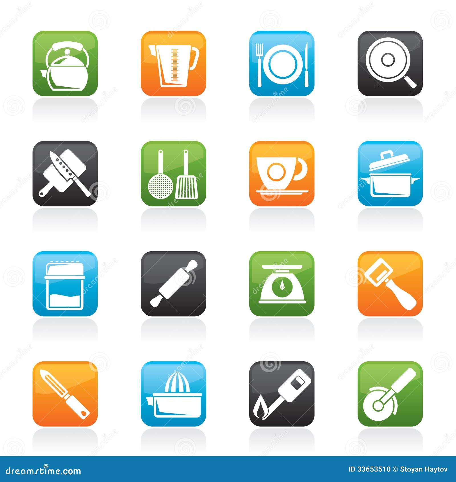 Kitchen Gadgets and Equipment Icons Stock Vector - Illustration of tool ...