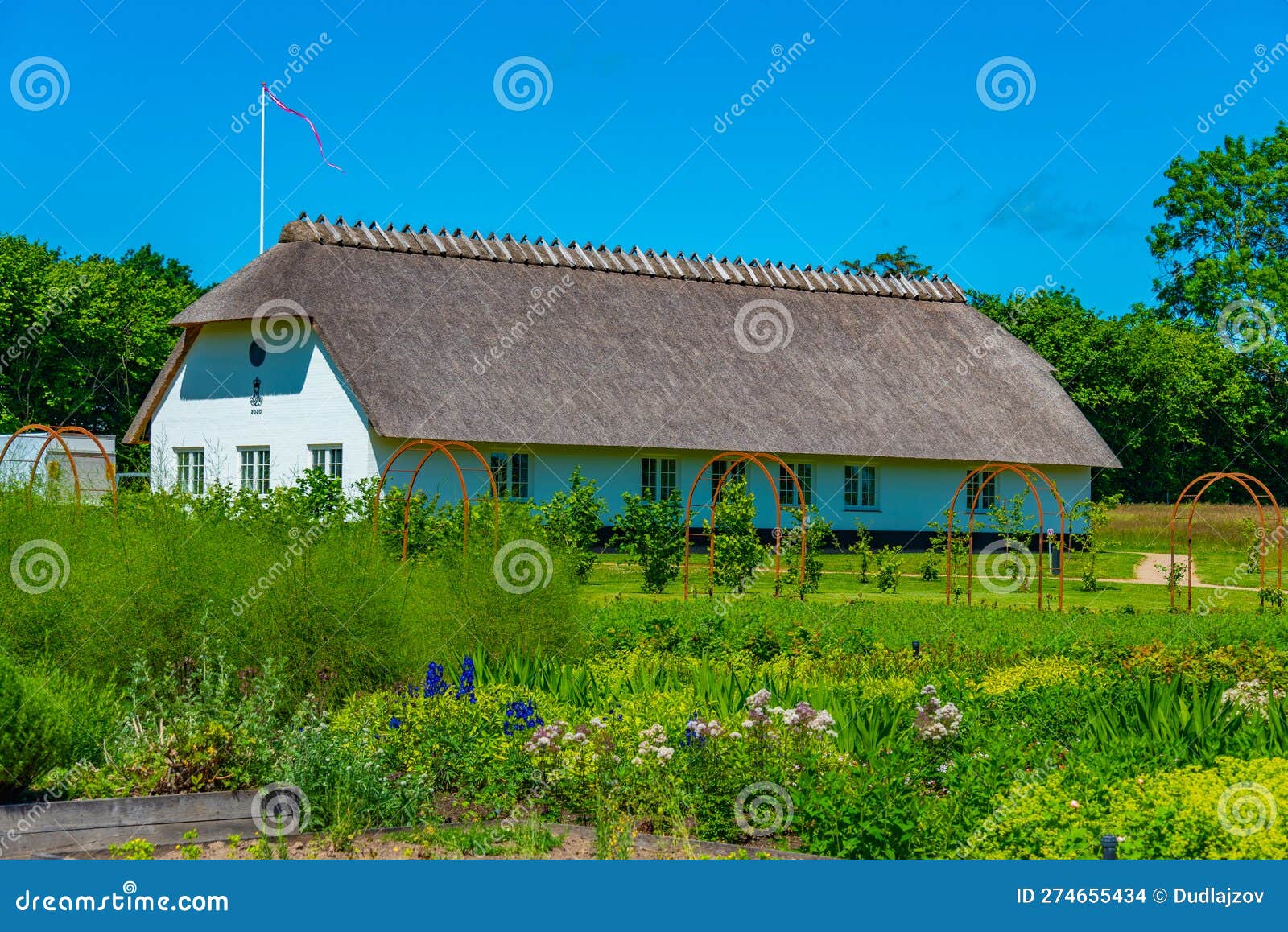 Kitchen Garden at Gr??sten Palace in Denmark Stock Photo - Image of ...