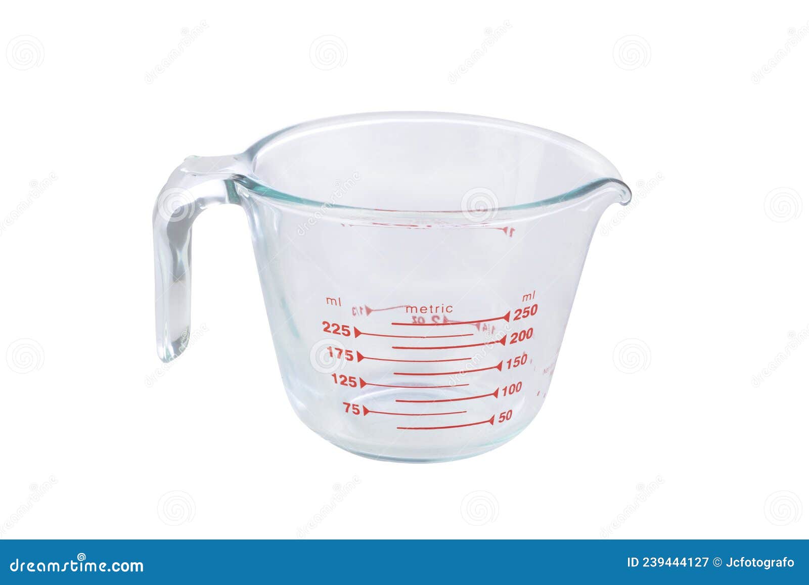 Kitchen Glass Measuring Cup Stock Image - Image of close, objects ...