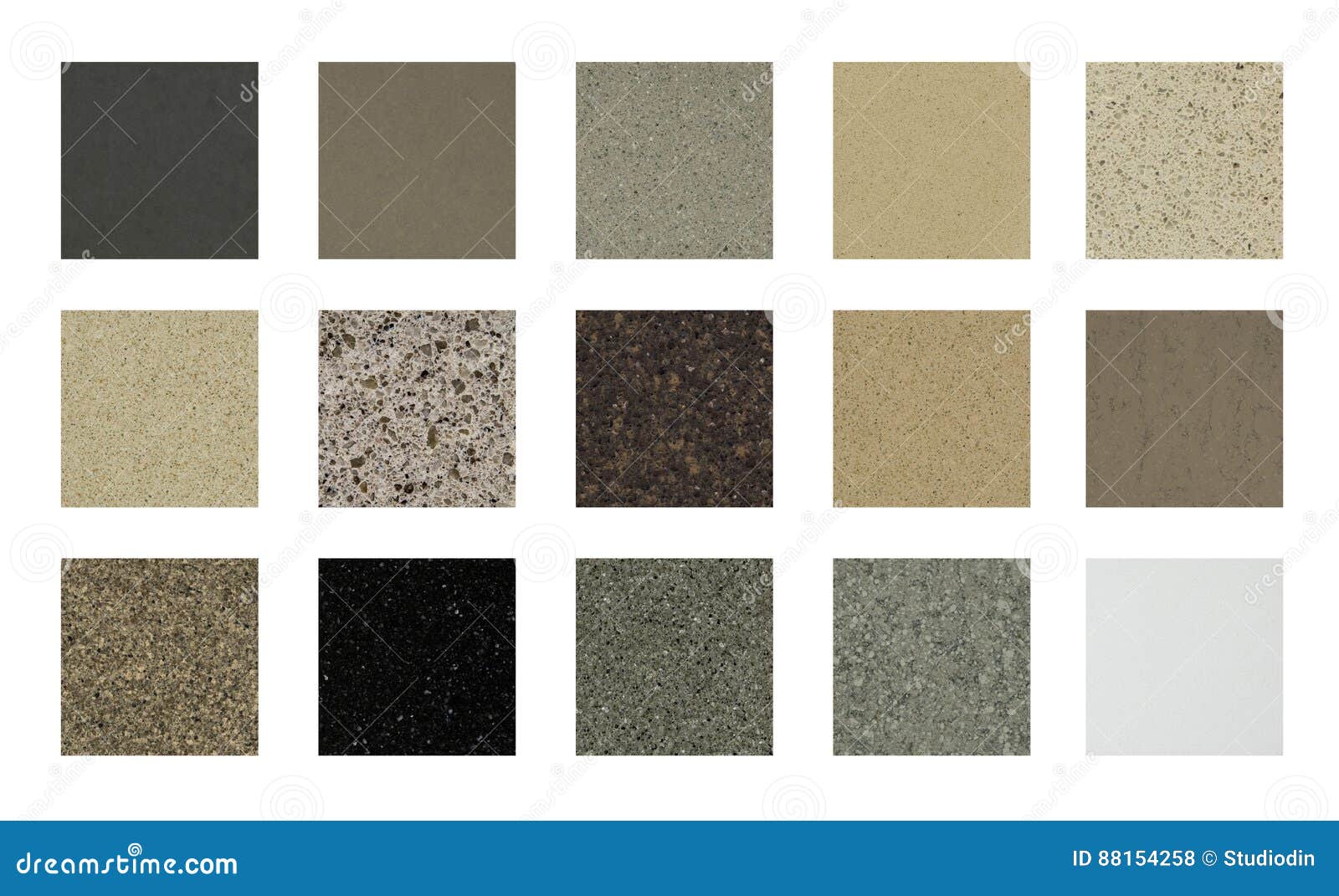 Kitchen Granite Counter Top Color Samples Stock Photo - Image of ...