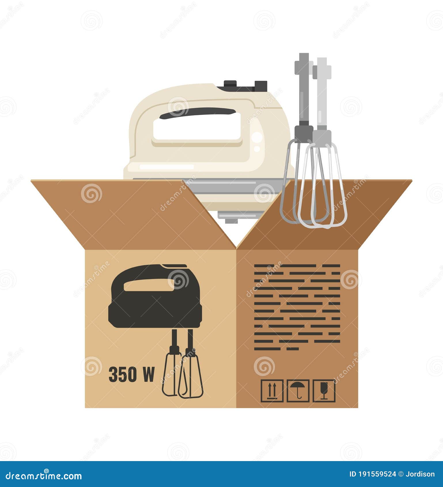 Kitchen Hand Mixer Vector Box Pack Design Stock Illustration ...