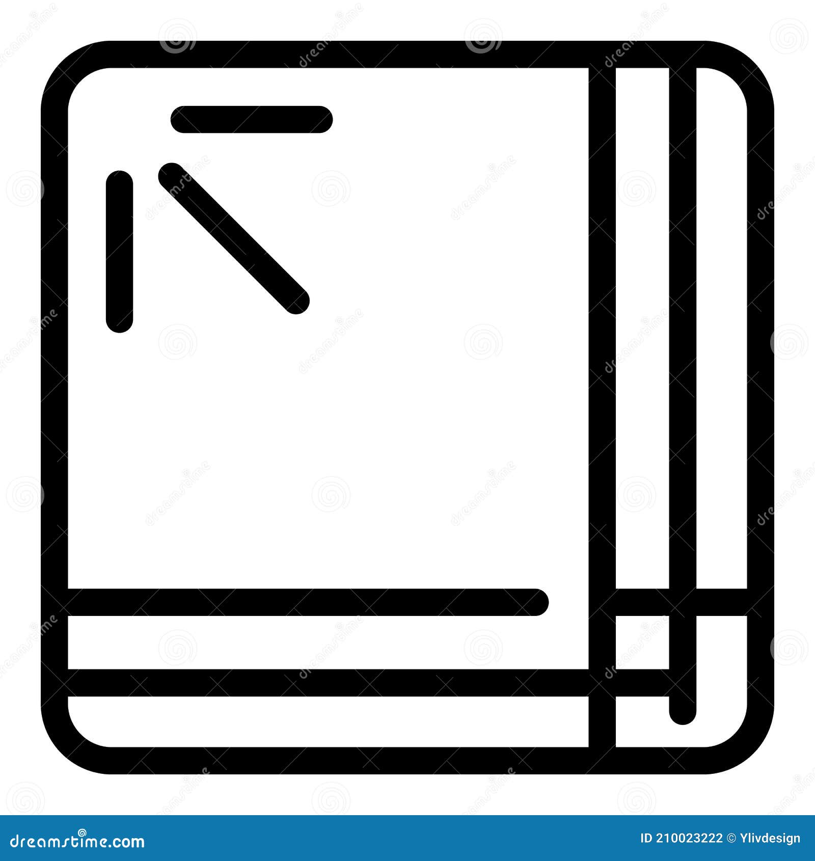 Kitchen Handkerchief Icon, Outline Style Stock Vector - Illustration of ...