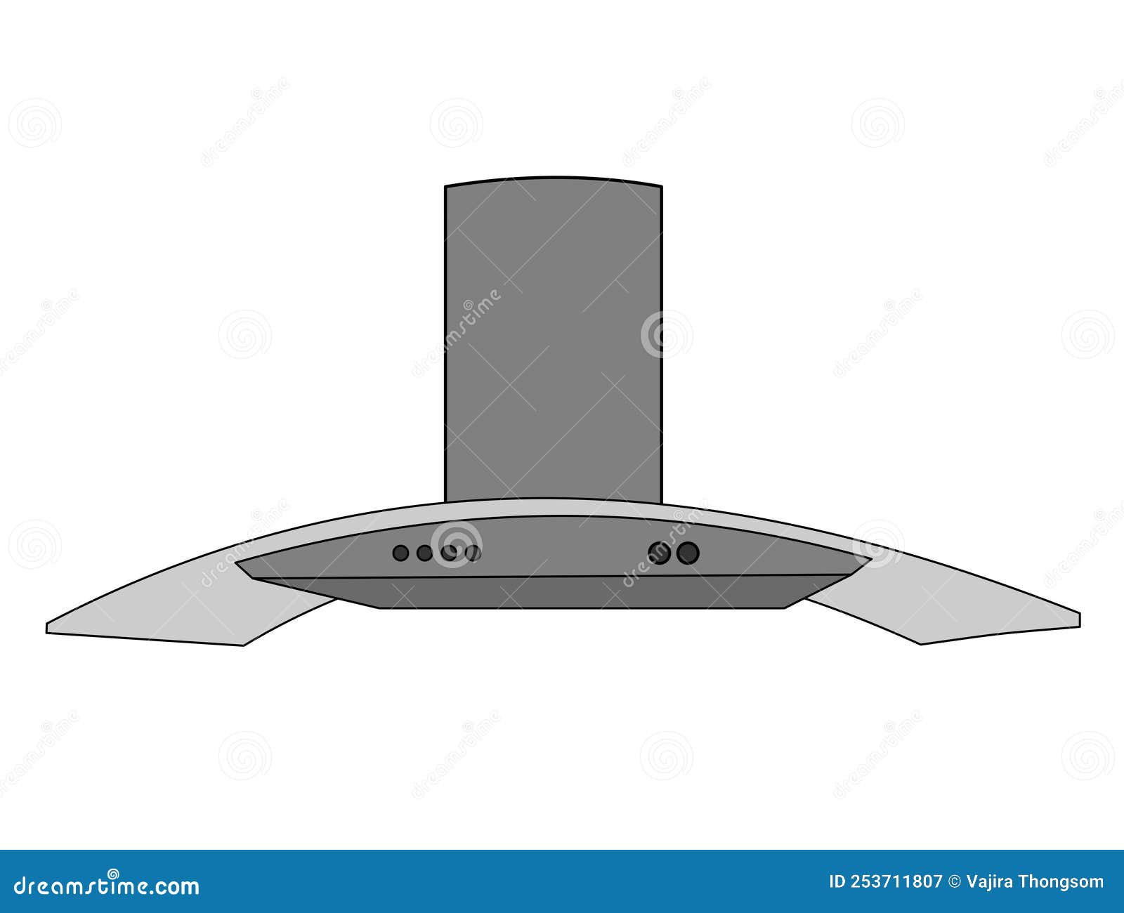 The Kitchen Hood for Smoke Ventilation Vector Stock Vector ...