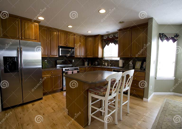 Kitchen in a House stock photo. Image of kitchen, luxury - 5142224