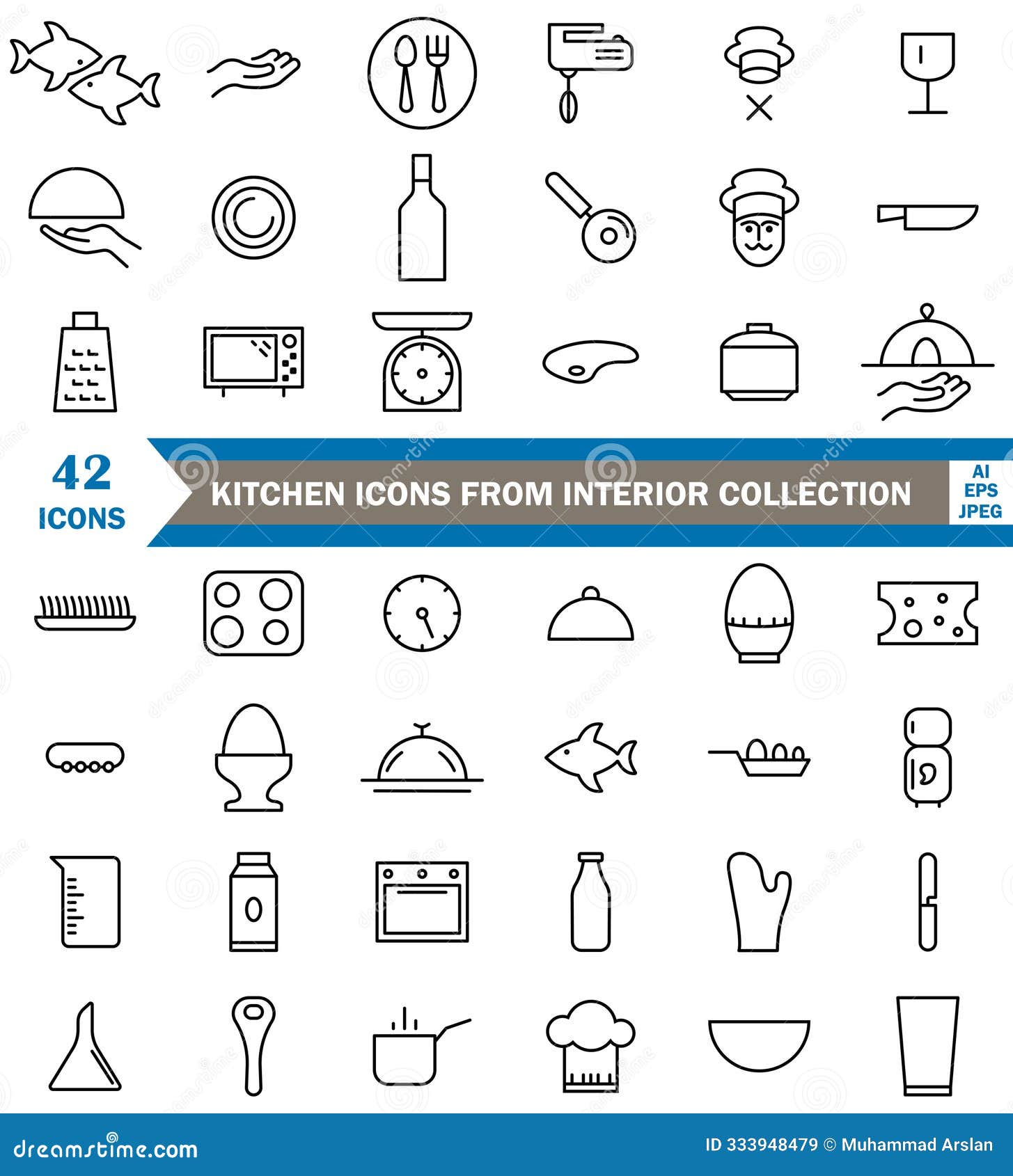 Kitchen Icon from Interior Collection Icons Vector Illustrator Set ...