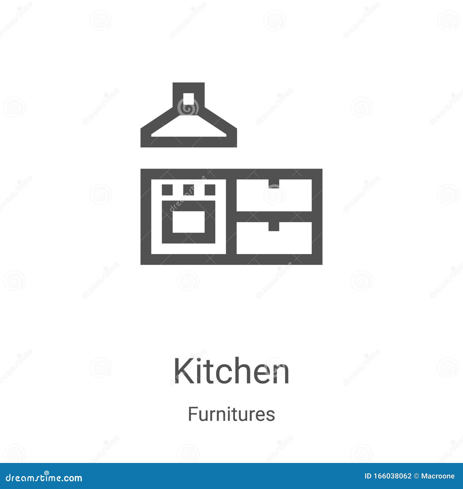 Kitchen Icon Vector from Furnitures Collection. Thin Line Kitchen ...