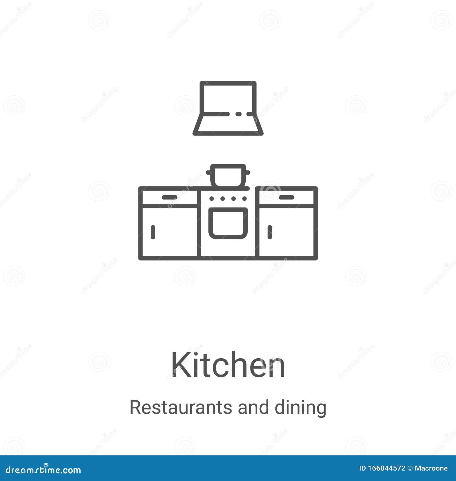 Kitchen Icon Vector from Restaurants and Dining Collection. Thin Line ...