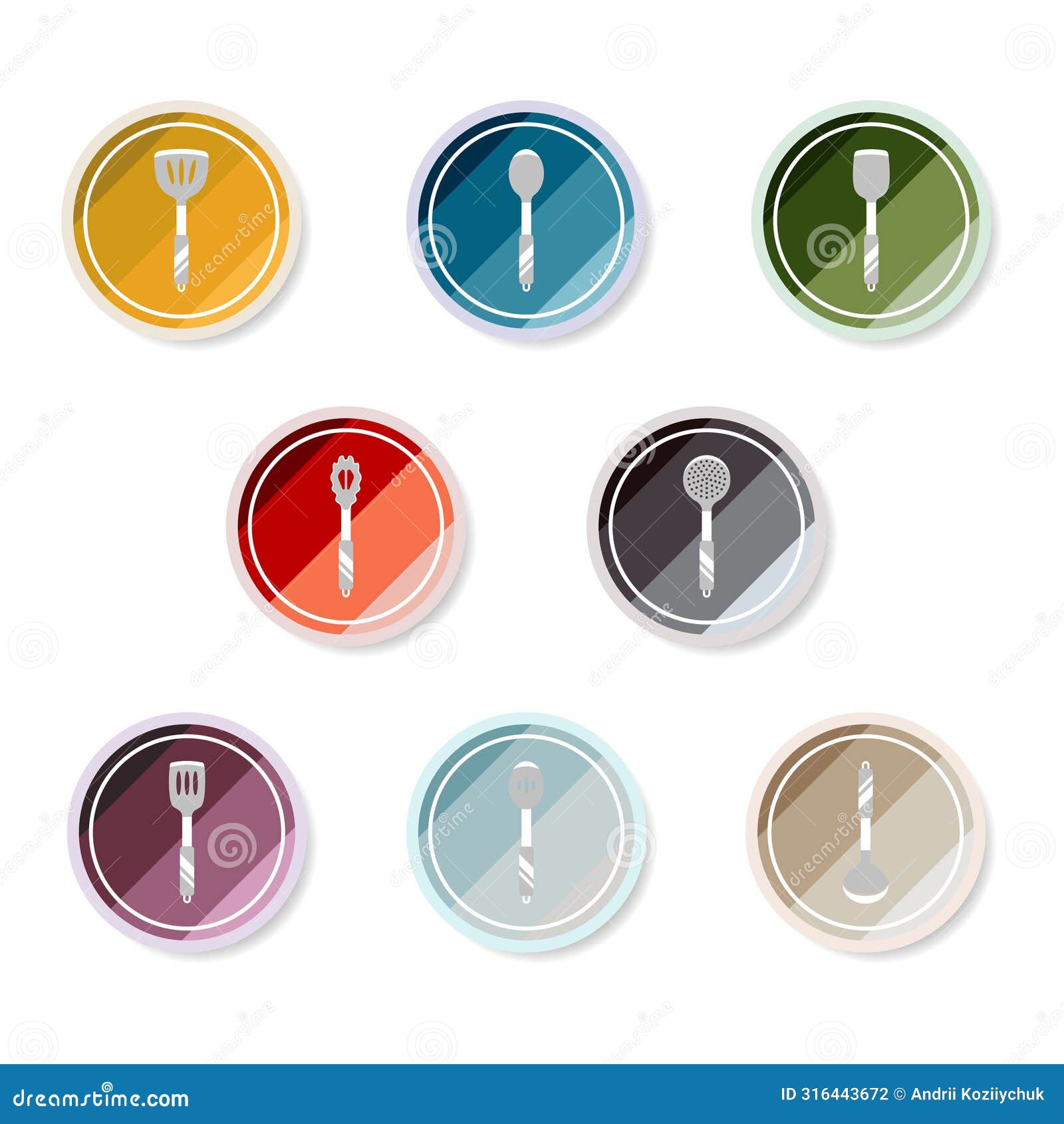 Kitchen Icons Set. Kitchen Utensils Icon Set. Tools for Cooking. Logo ...