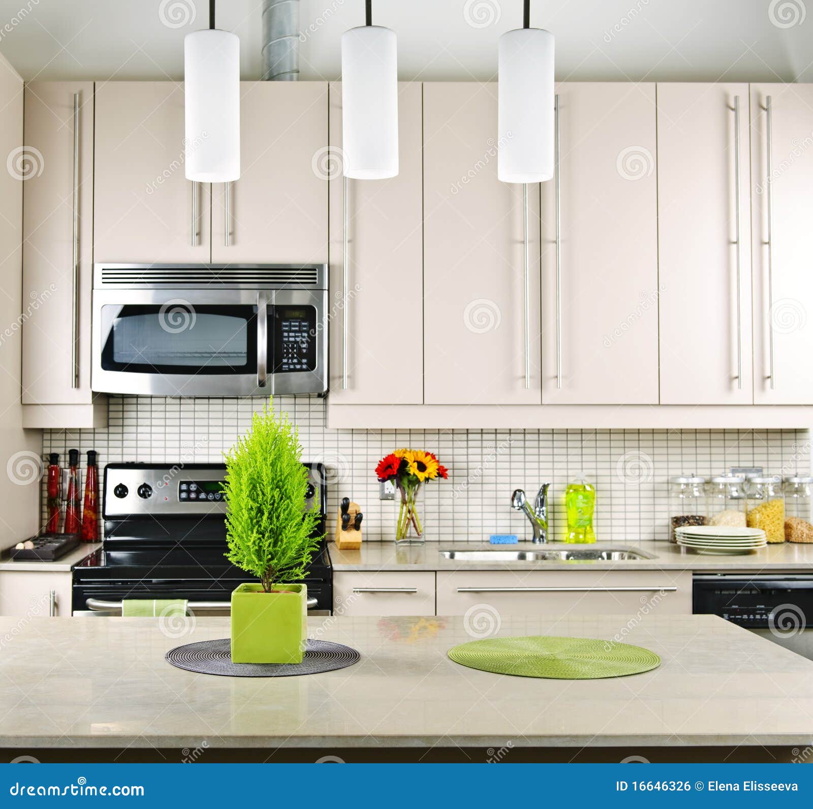 Kitchen interior stock photo. Image of kitchen, interiors - 16646326