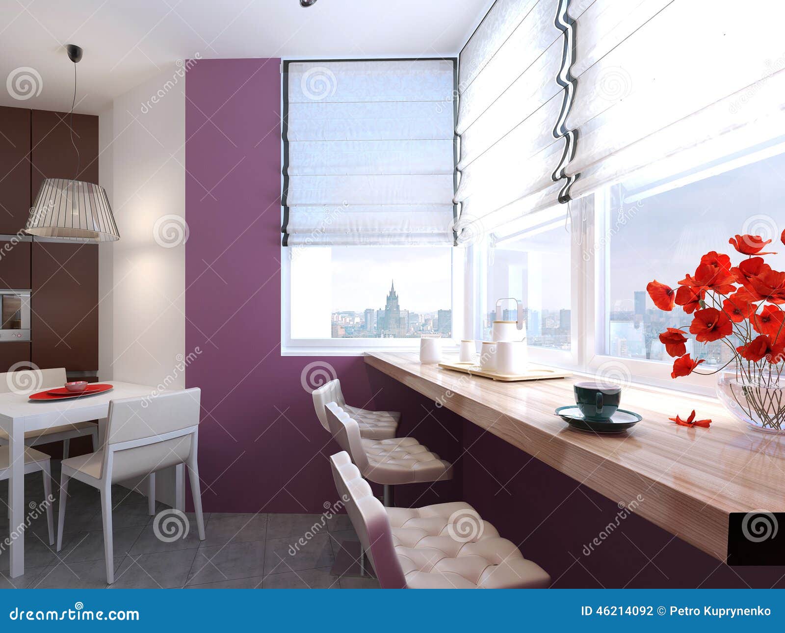 Kitchen Interior in the Style of Constructivism Stock Photo - Image of ...