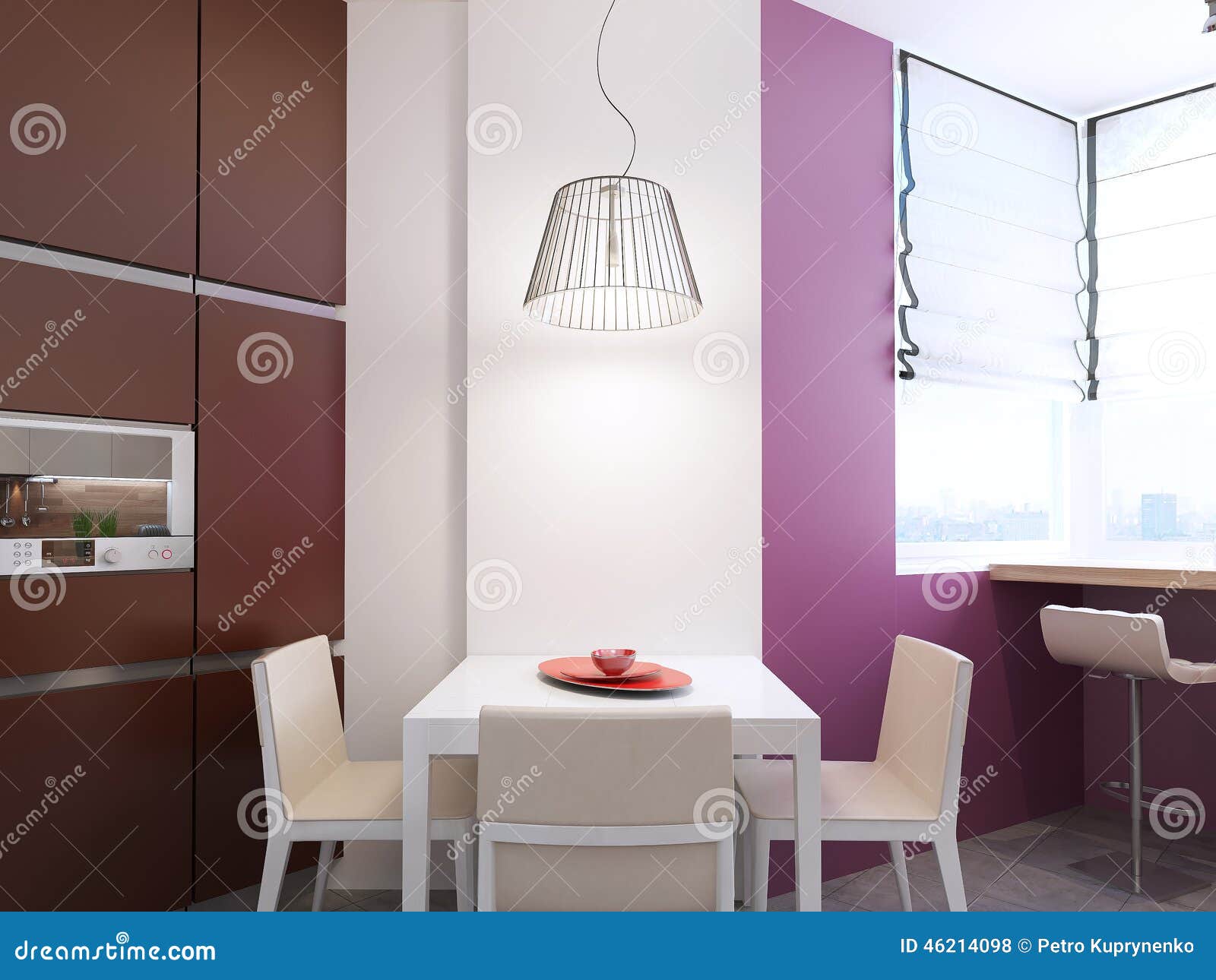 Kitchen Interior in the Style of Constructivism Stock Photo - Image of ...