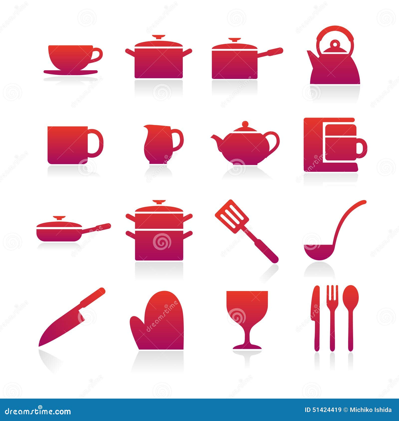 Kitchen items icon stock vector. Illustration of teapot - 51424419
