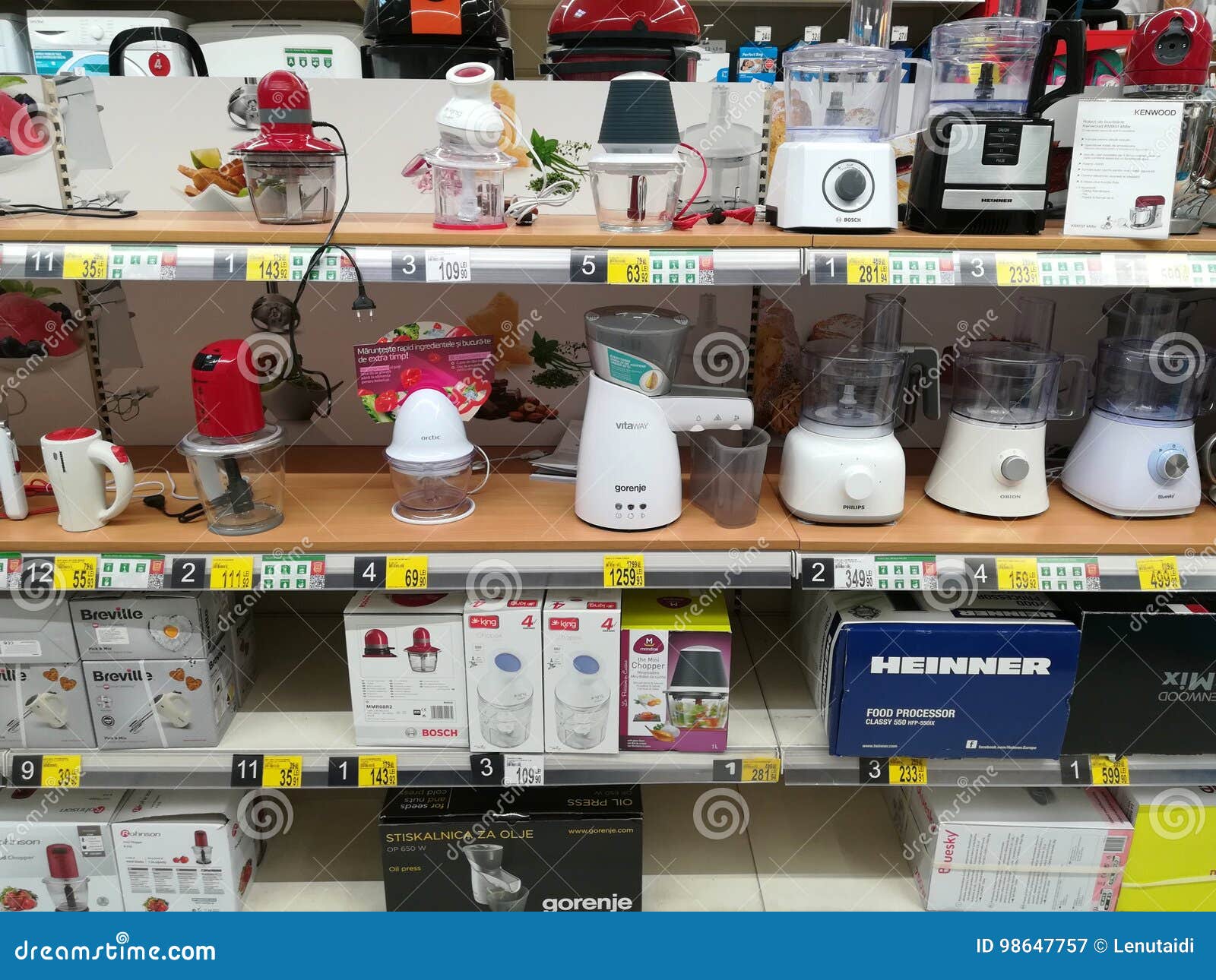 Kitchen items editorial photography. Image of grocery - 98647757