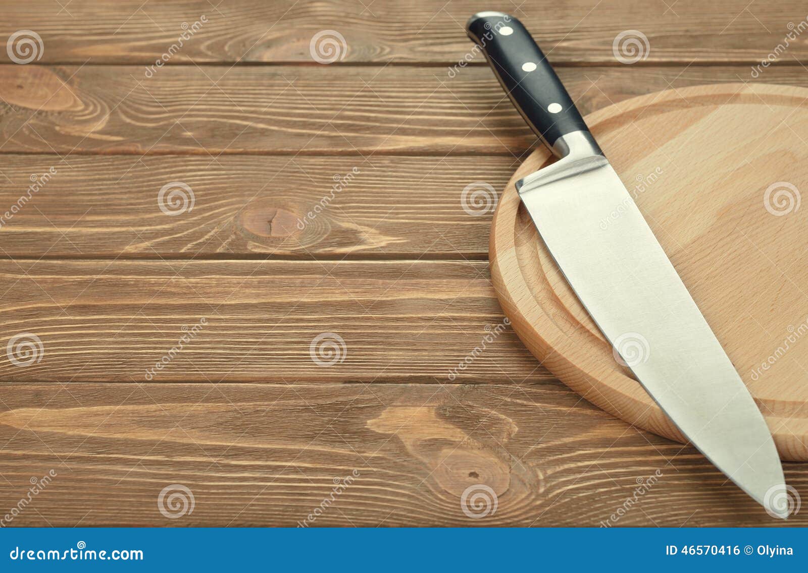 Kitchen Knife and Cutting Board Stock Photo - Image of preparation ...