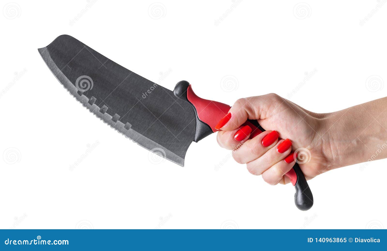 Kitchen knife in hand stock image. Image of equipment - 140963865