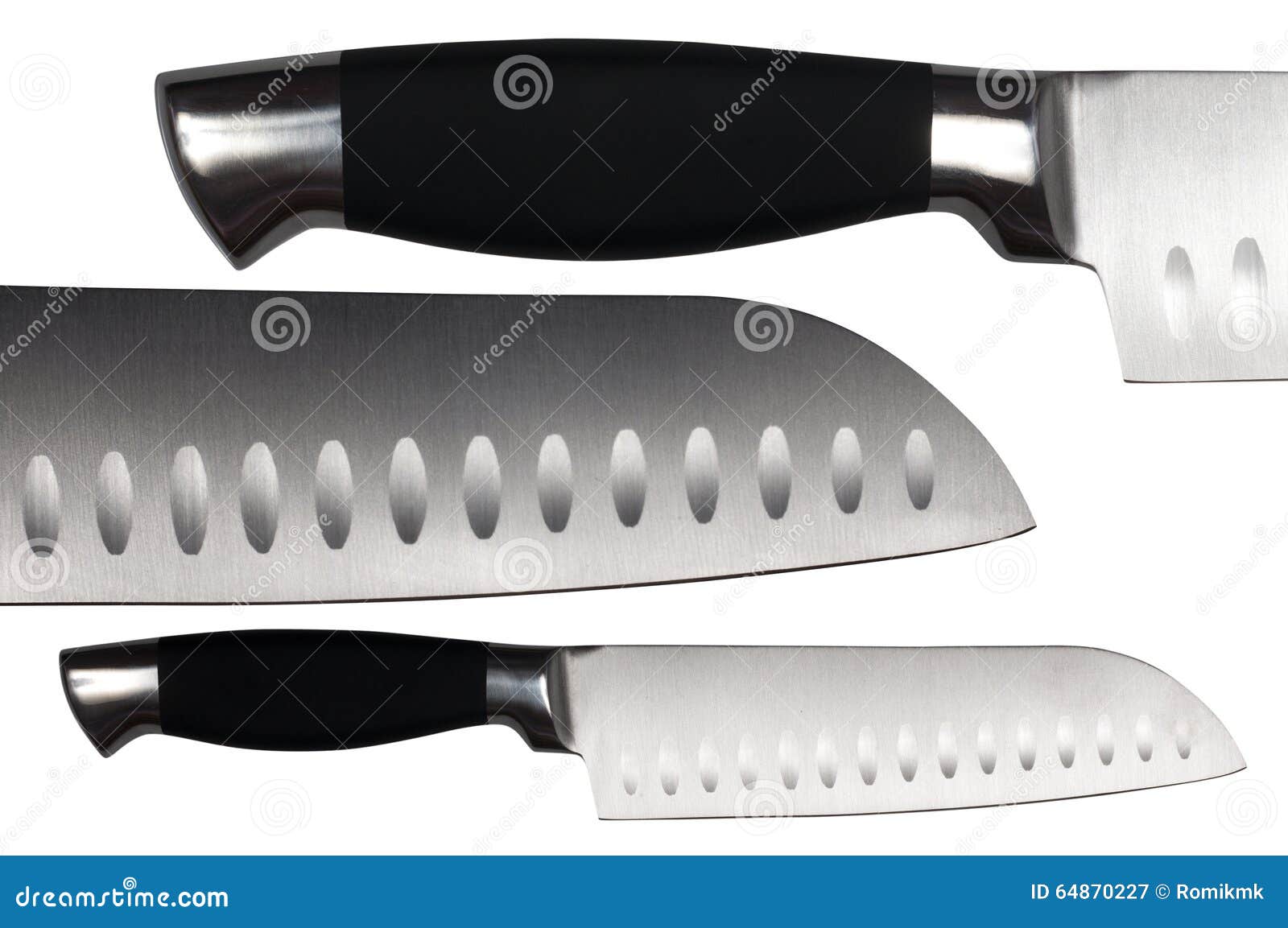 Kitchen Knife Isolated on White Stock Image - Image of handle ...