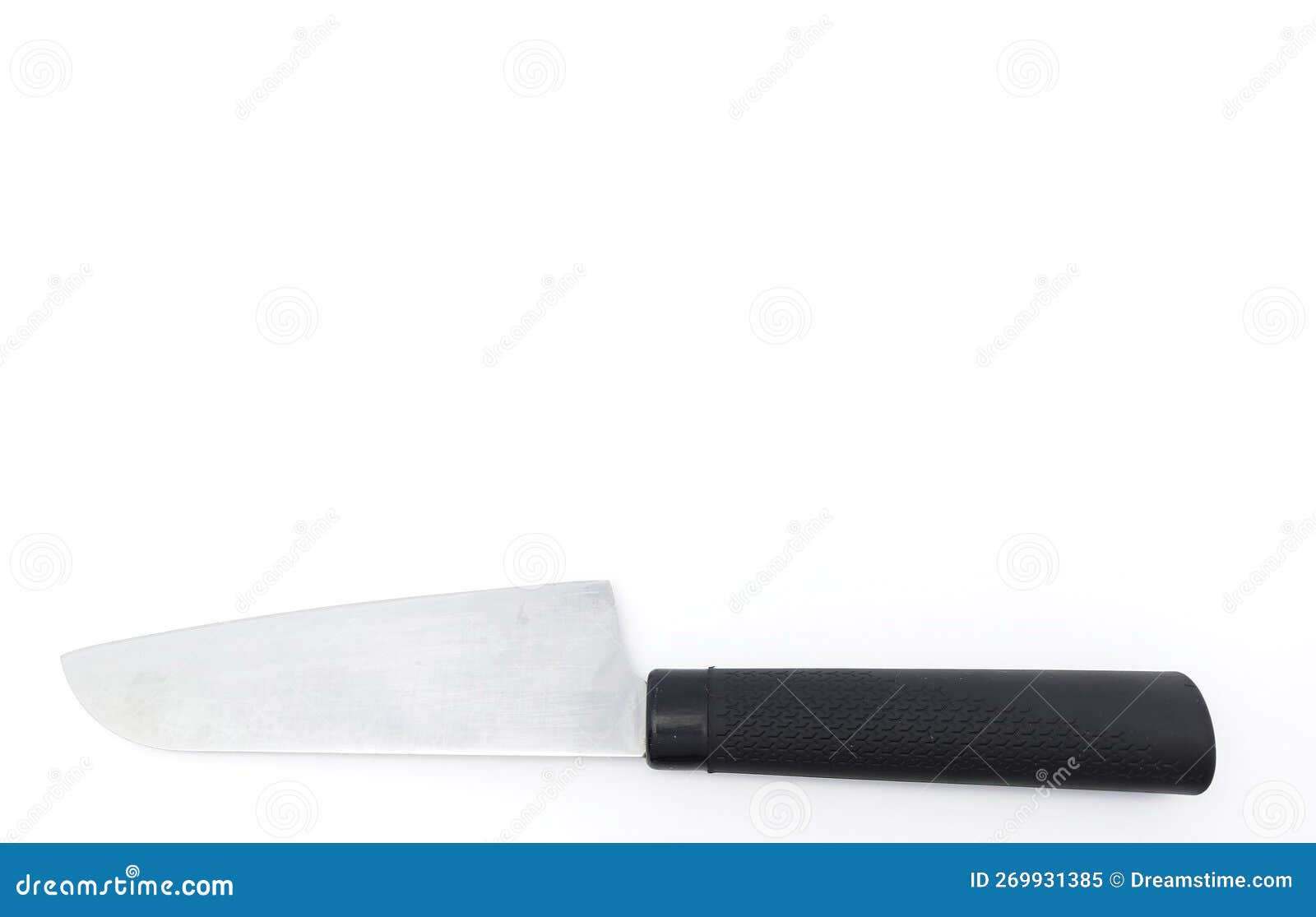 Kitchen Knife Isolated on White Background, Top View Stock Image ...