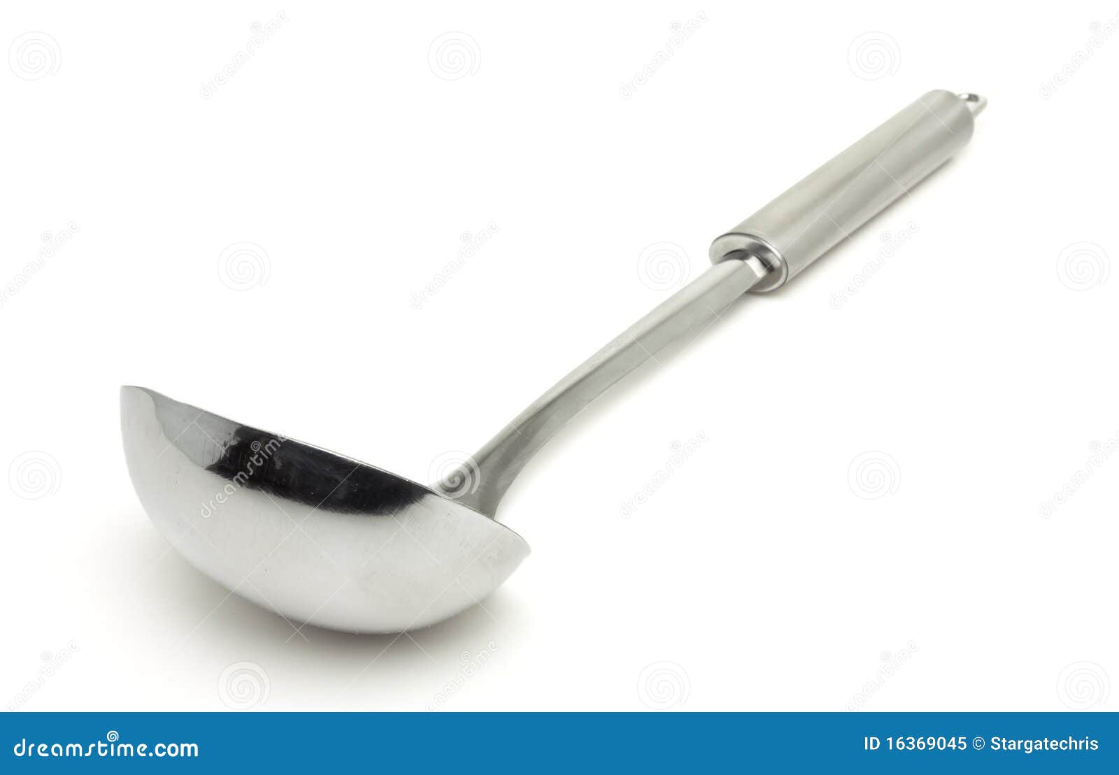 Kitchen Ladel stock image. Image of chrome, close, steel - 16369045