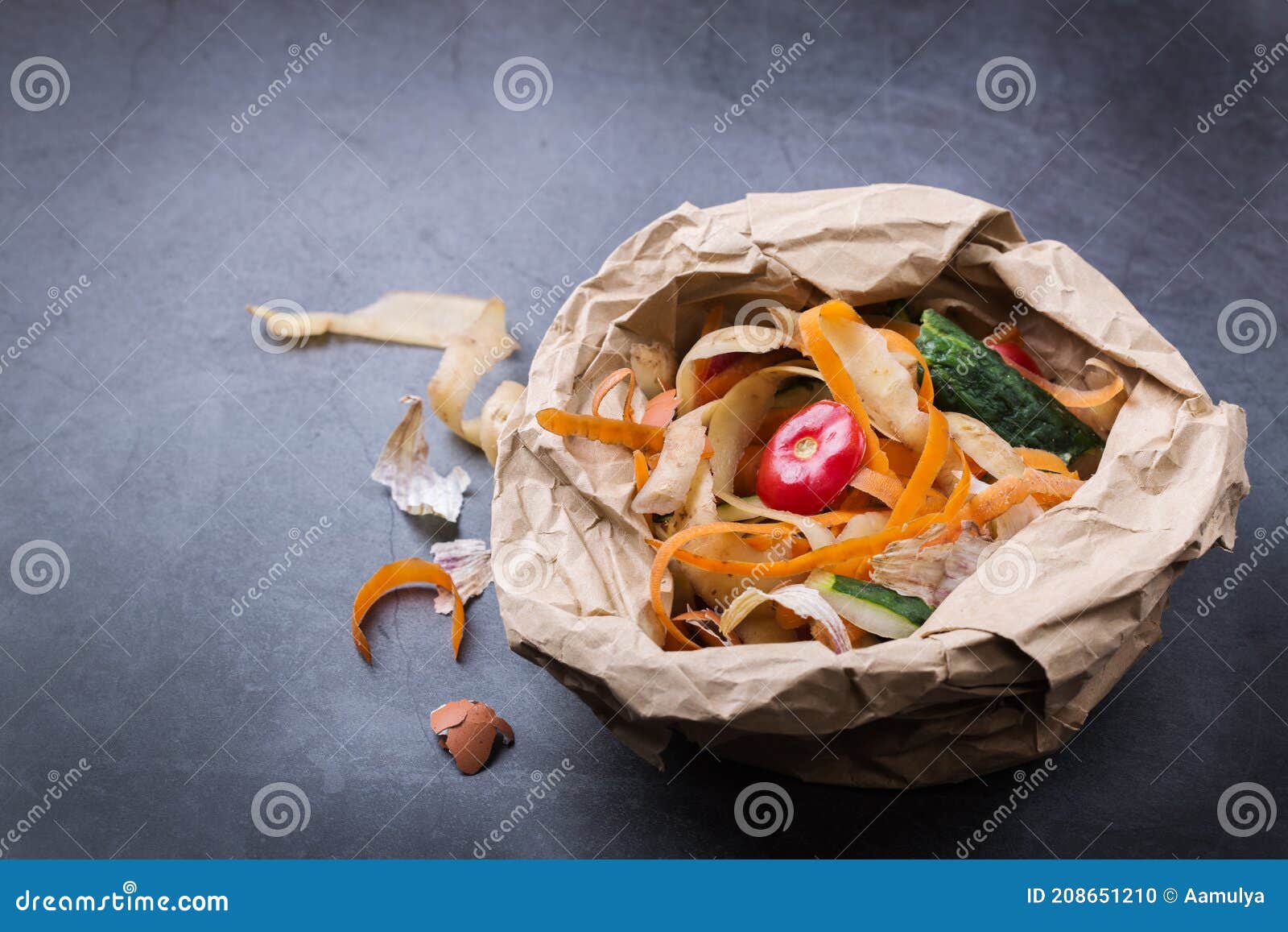 Kitchen Leftovers for Recycling and Composting, Garbage Sorting, Zero ...